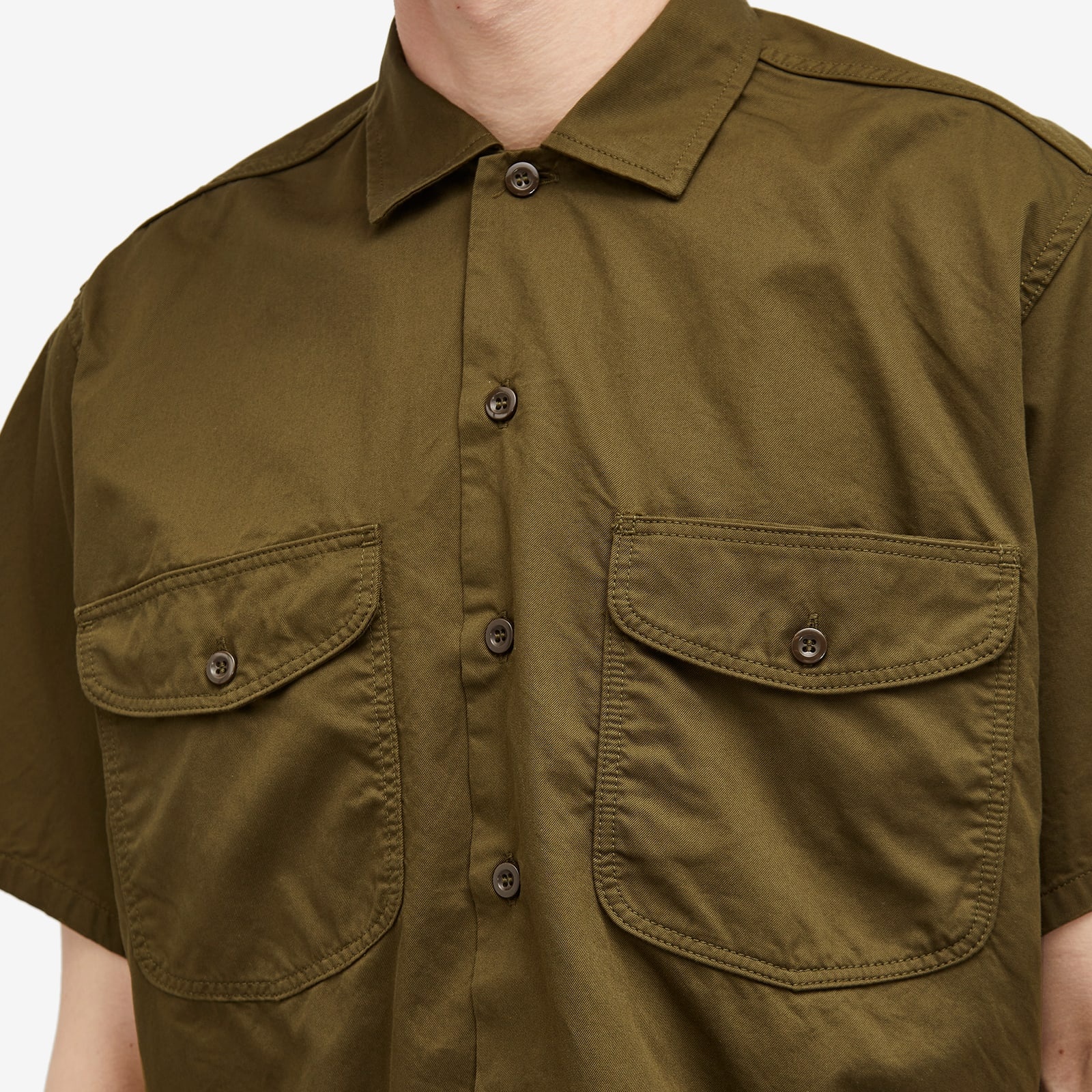 BEAMS PLUS Beams Plus WORK Twill Short Sleeve Shirt | REVERSIBLE