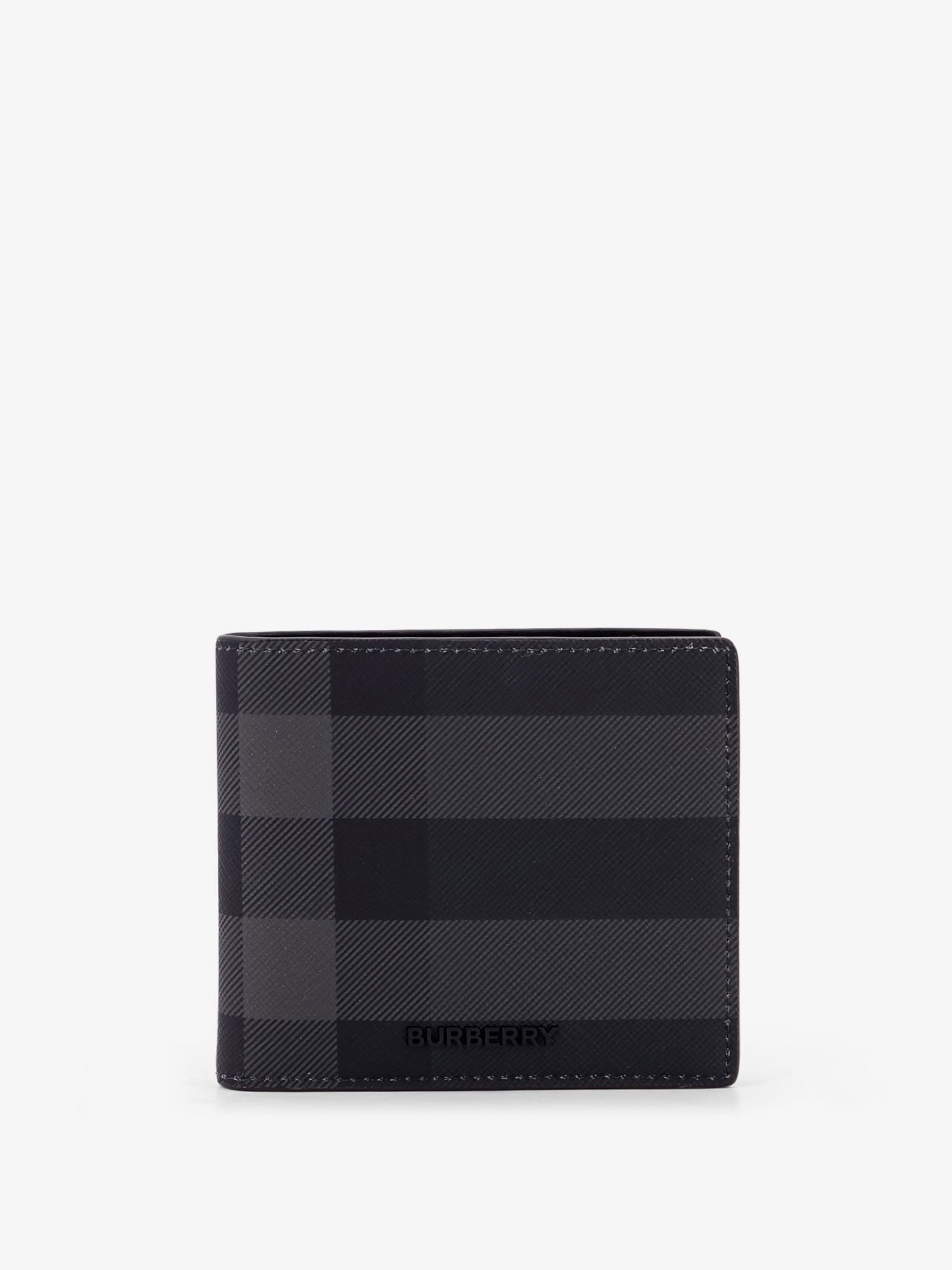 Burberry CC BILL COIN CHARCOAL CHECK | REVERSIBLE
