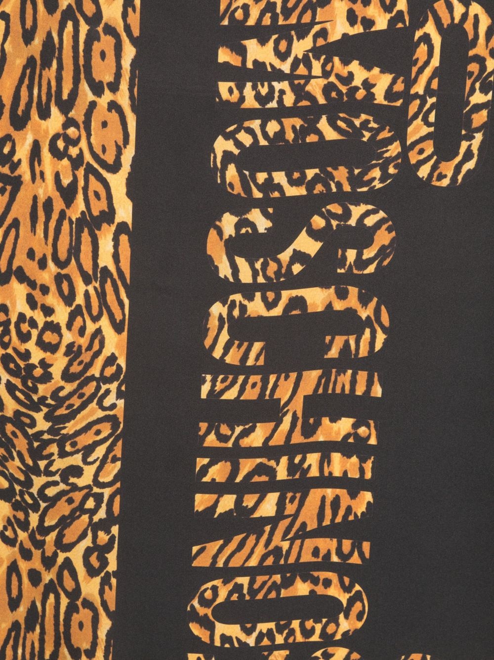 Moschino leopard-print silk scarf | REVERSIBLE