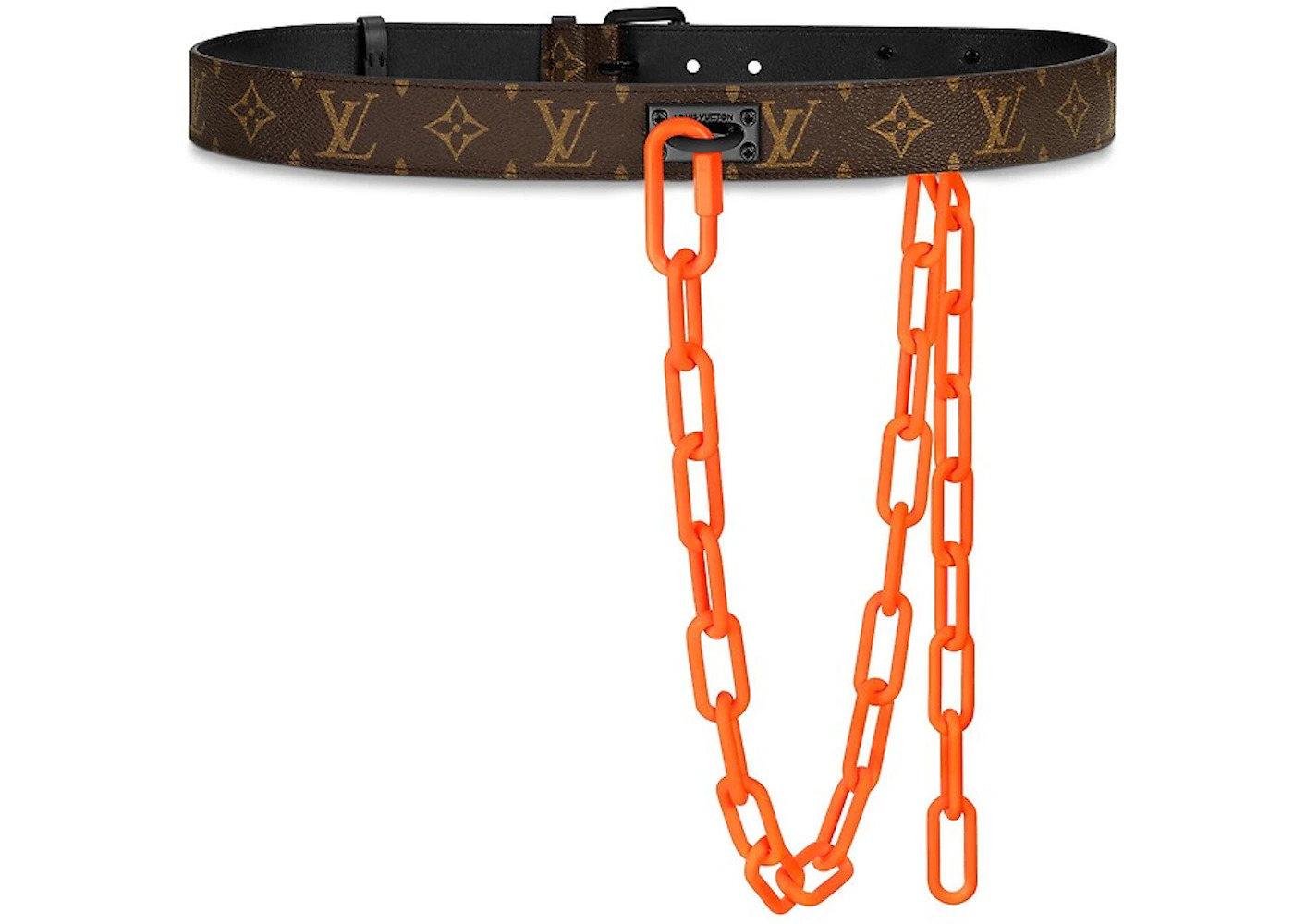 Louis Vuitton Louis Vuitton Signature Belt Monogram Chains 35MM Brown ...