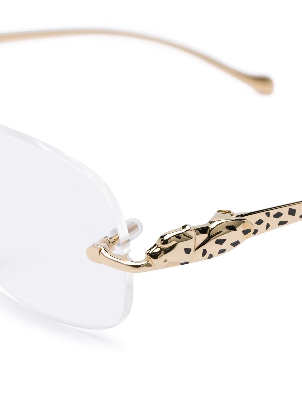 Cartier Panthère rectangular frame glasses | REVERSIBLE