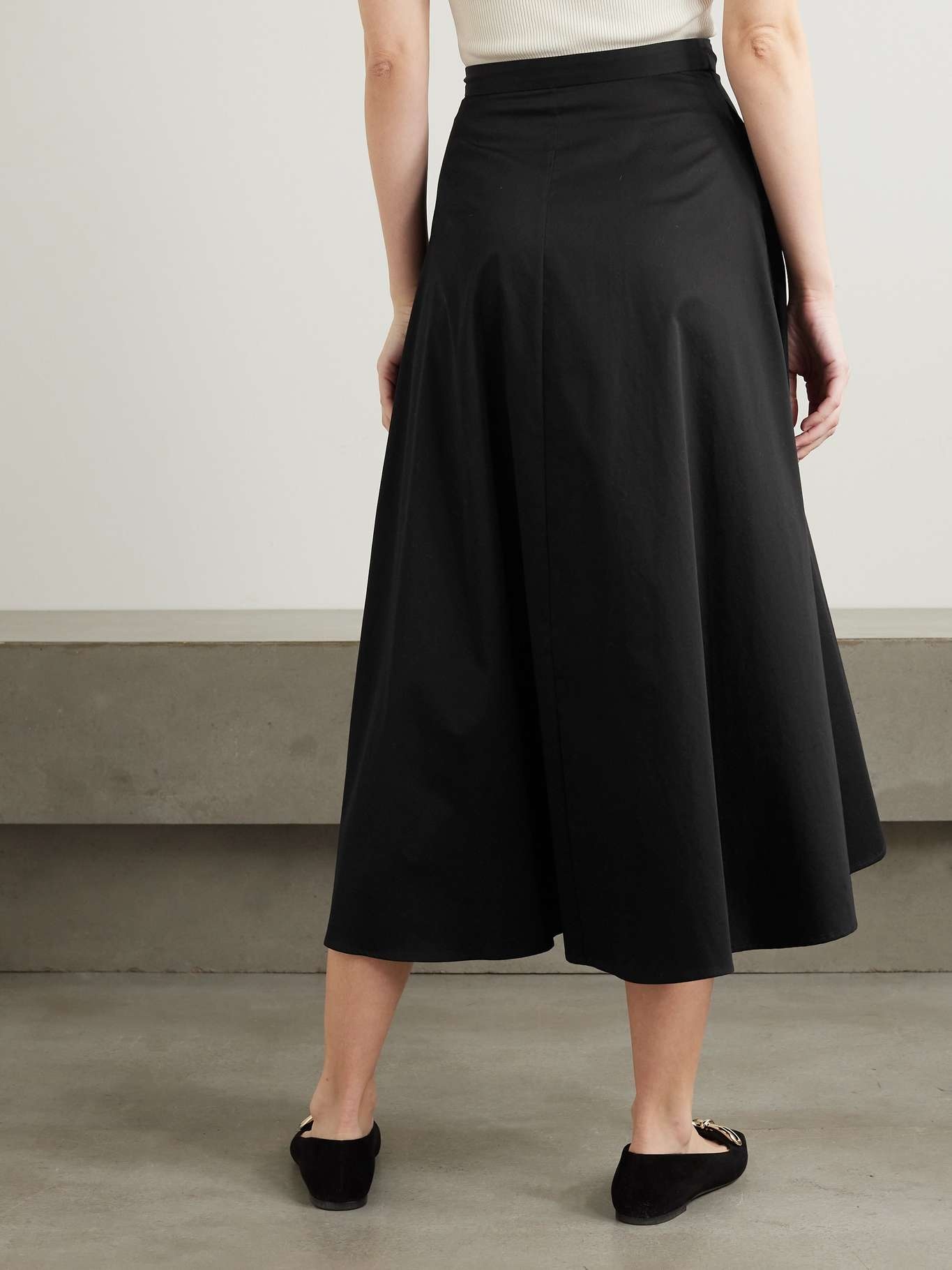 JOSEPH Alix cotton midi wrap skirt | REVERSIBLE