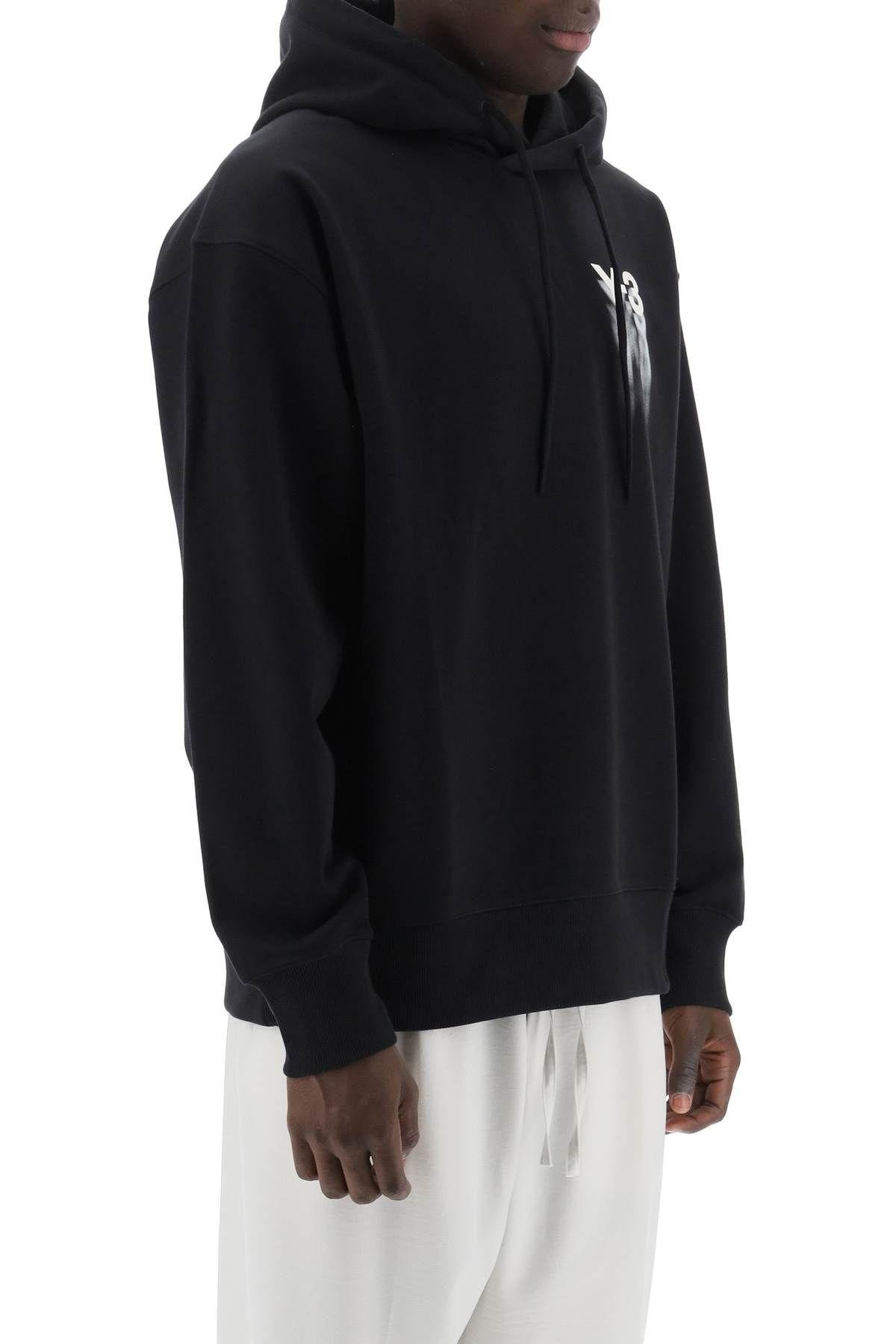 Y-3 Hoodie with gradient logo print Y-3 | REVERSIBLE