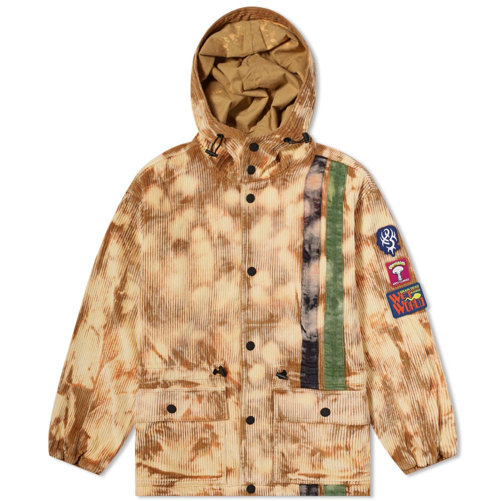 BRAIN DEAD Brain Dead Dyed Hooded Corduroy Racing Jacket | REVERSIBLE