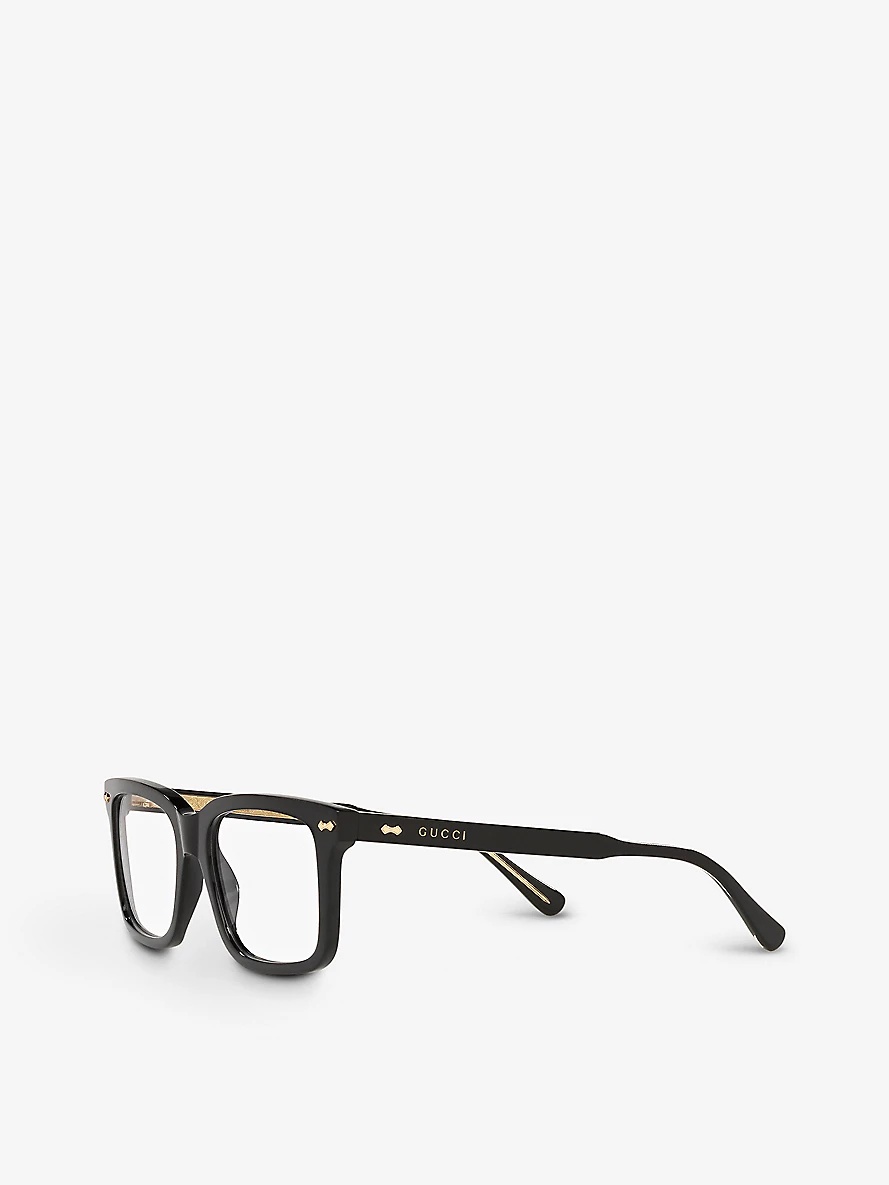 GUCCI GG0914O acetate rectangular-frame optical glasses | REVERSIBLE