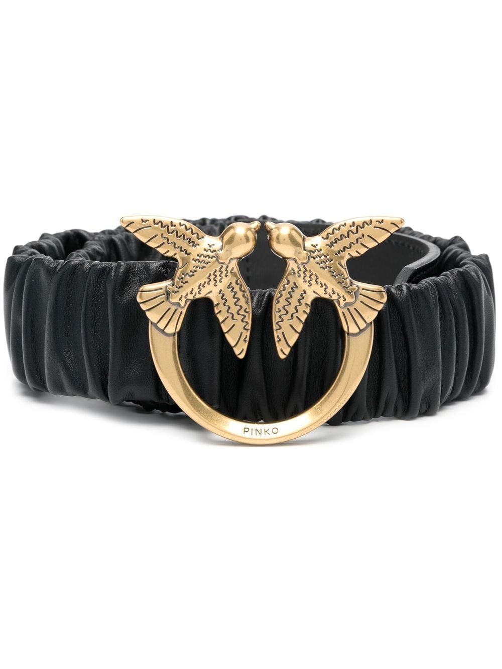 PINKO ruched Love Bird belt | REVERSIBLE