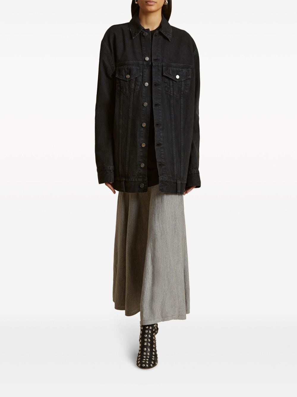KHAITE The Ross denim shirt jacket | REVERSIBLE