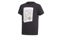 adidas Originals Graphic Tee GS "Black / Real Blue / Flash Orange ...