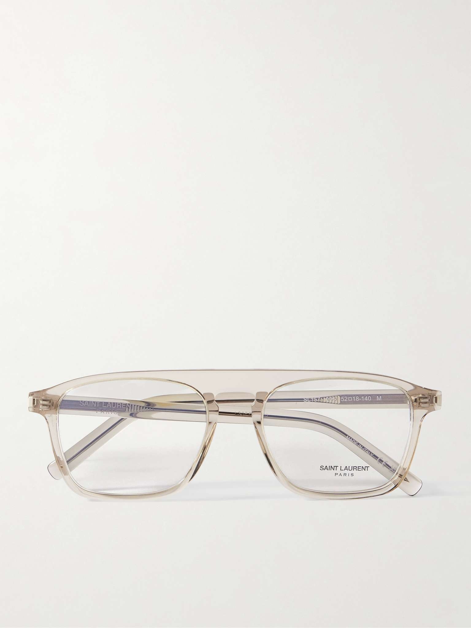 SAINT LAURENT New Wave D-Frame Acetate Optical Glasses | REVERSIBLE