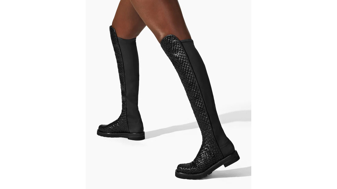 Stuart Weitzman 5050 LIFT WOVEN BOOT | REVERSIBLE