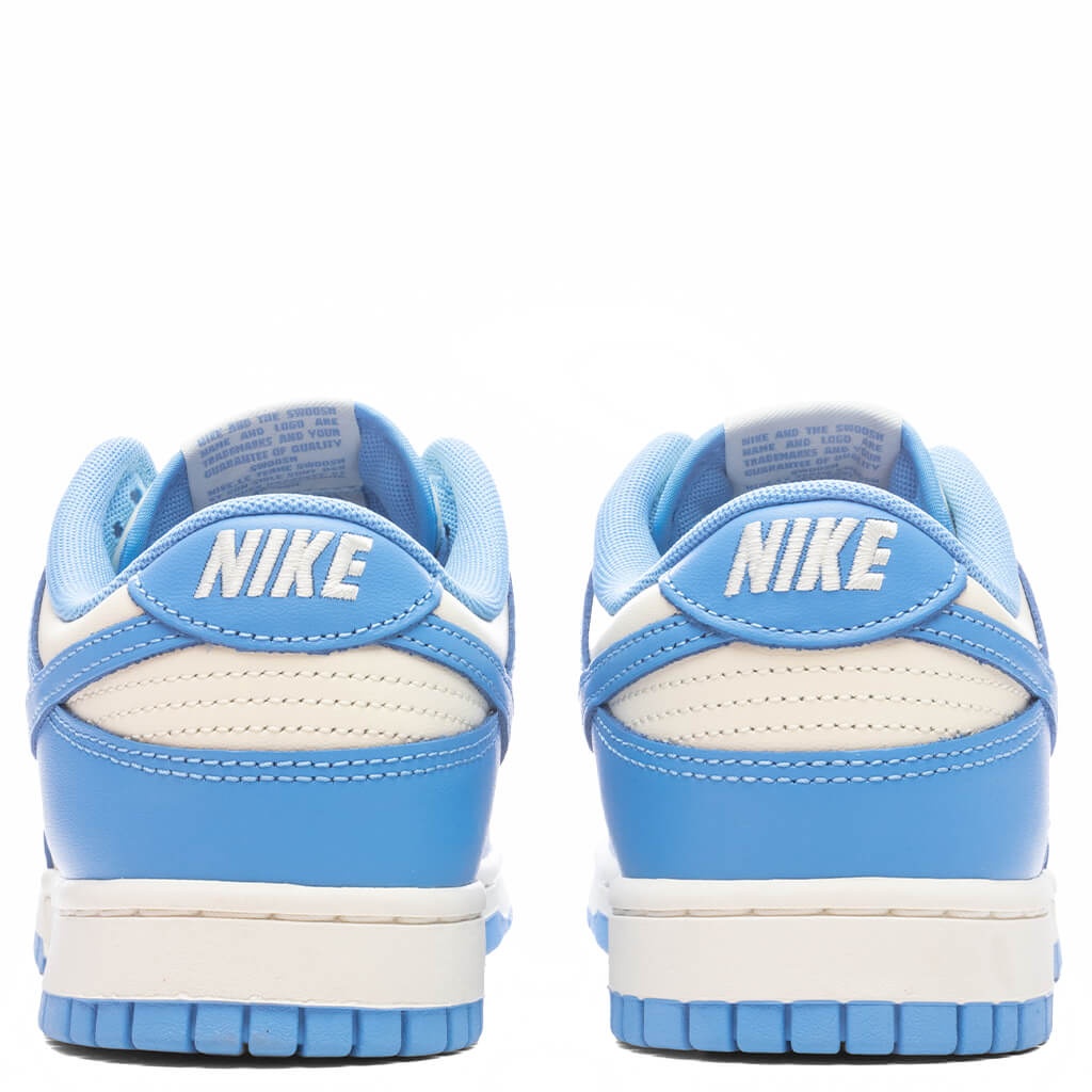 Nike DUNK LOW RETRO - COCONUT MILK/UNIVERSITY BLUE/GYM RED | REVERSIBLE