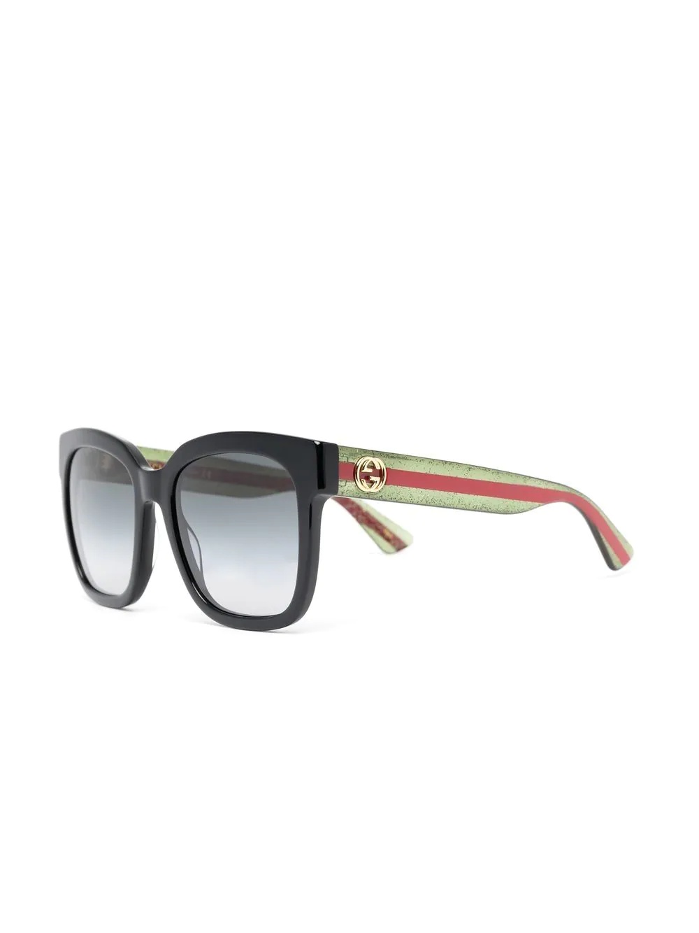 GUCCI gradient-effect oversize-frame sunglasses | REVERSIBLE