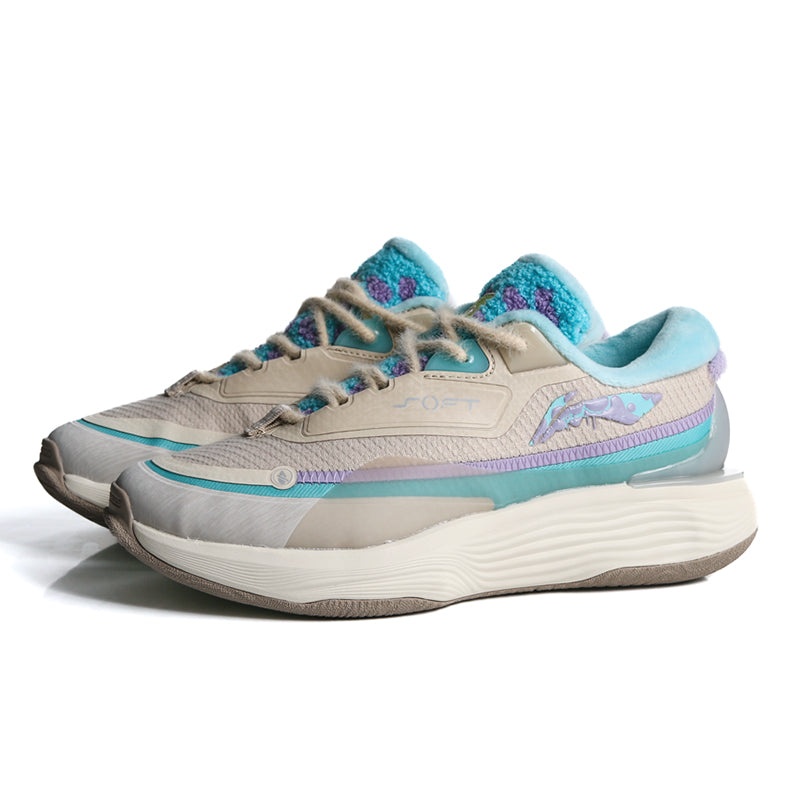 Li-Ning (WMNS) Li-Ning Soft Warm 'Blue Beige' AGLT122-4 | REVERSIBLE