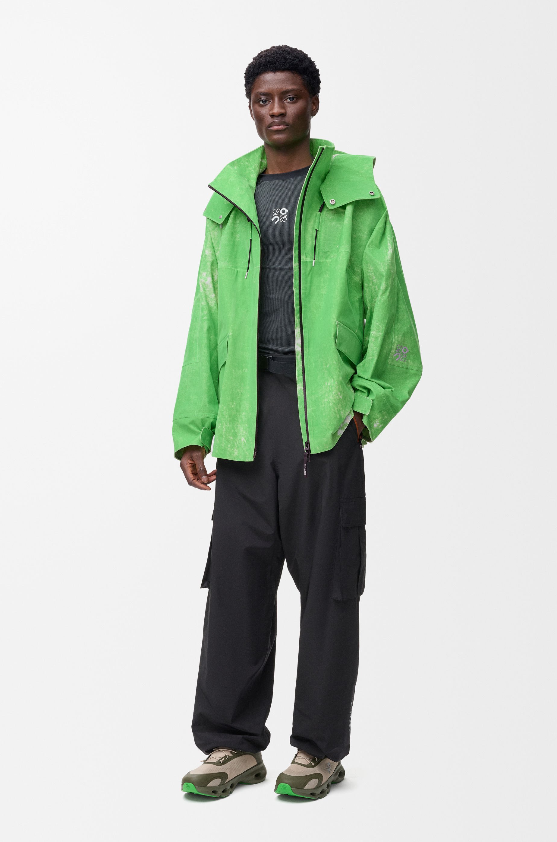 Loewe Jacket in flocked technical shell | REVERSIBLE
