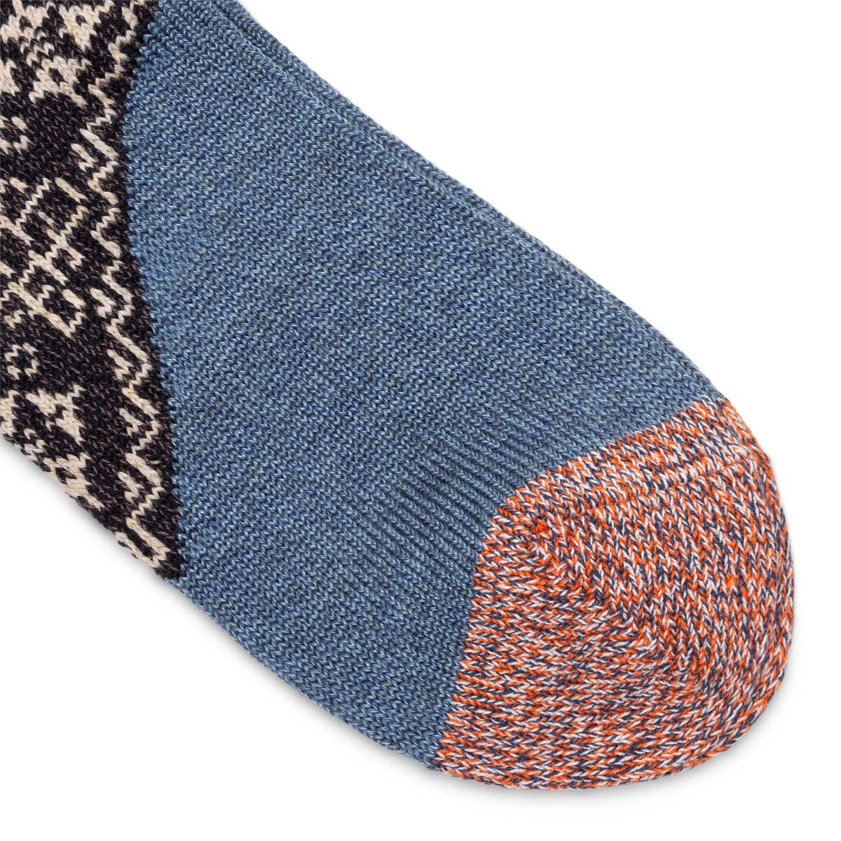 Kapital 96 YARNS WOOL HEEL BANDANA SOCKS | REVERSIBLE