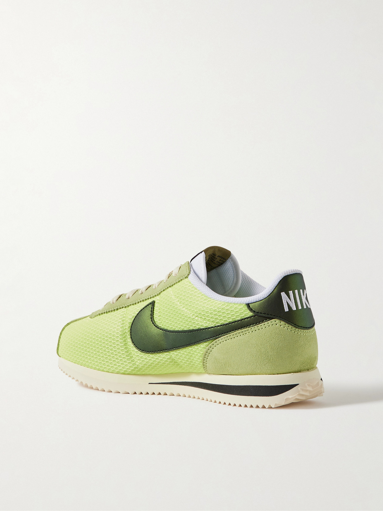 Nike Cortez Leather And Suede-trimmed Mesh Sneakers | REVERSIBLE