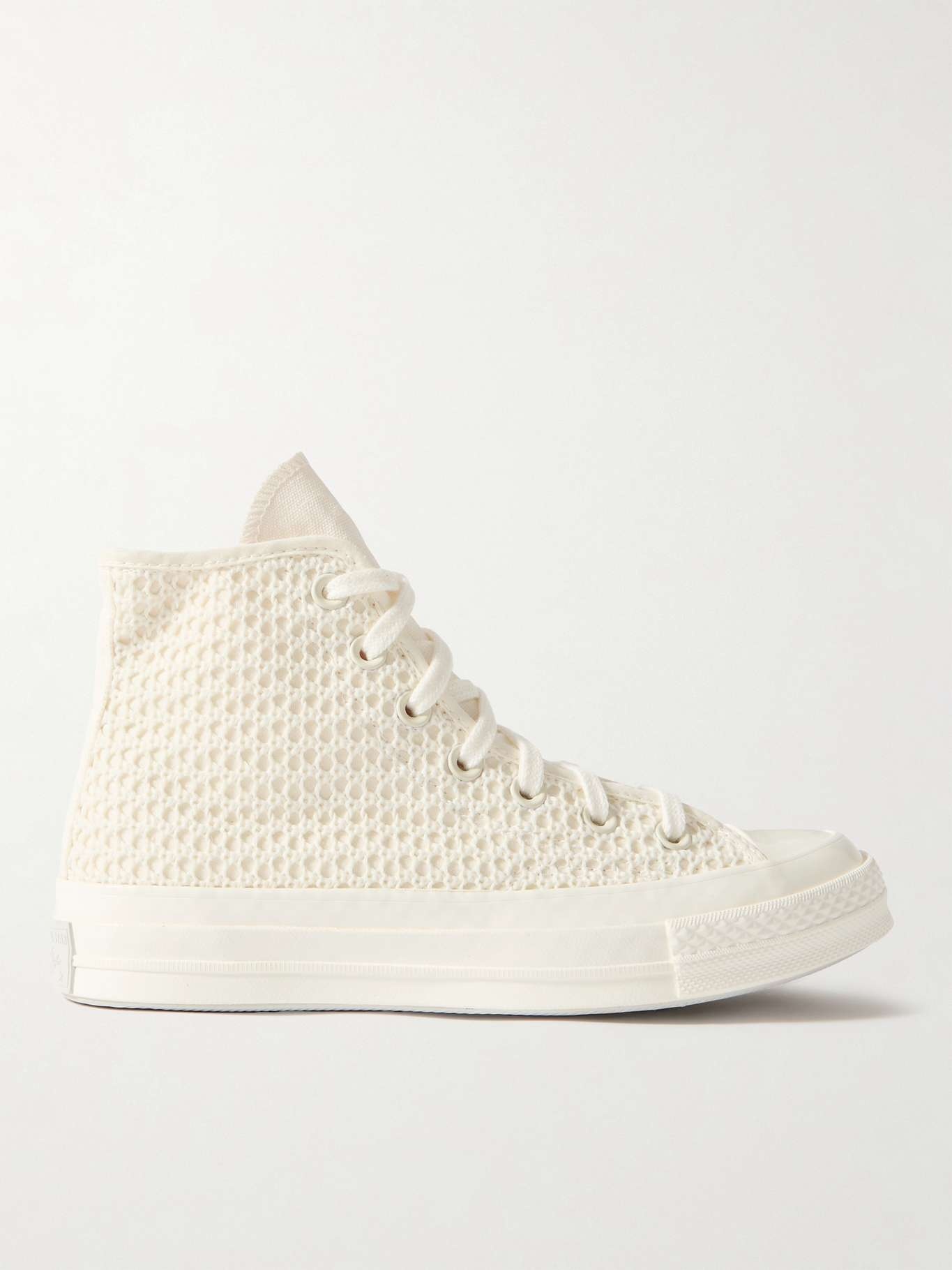 Converse Chuck 70 crocheted and canvas high-top sneakers | REVERSIBLE