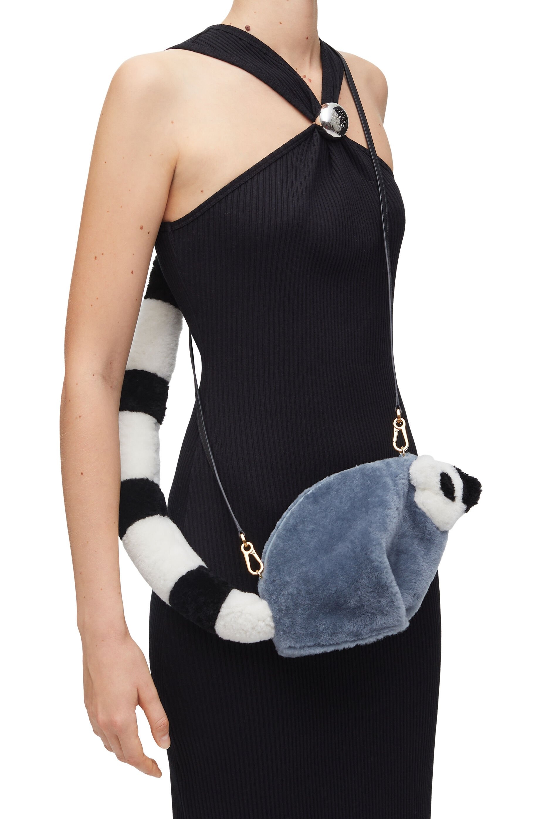 Loewe Lemur bag in shearling | REVERSIBLE
