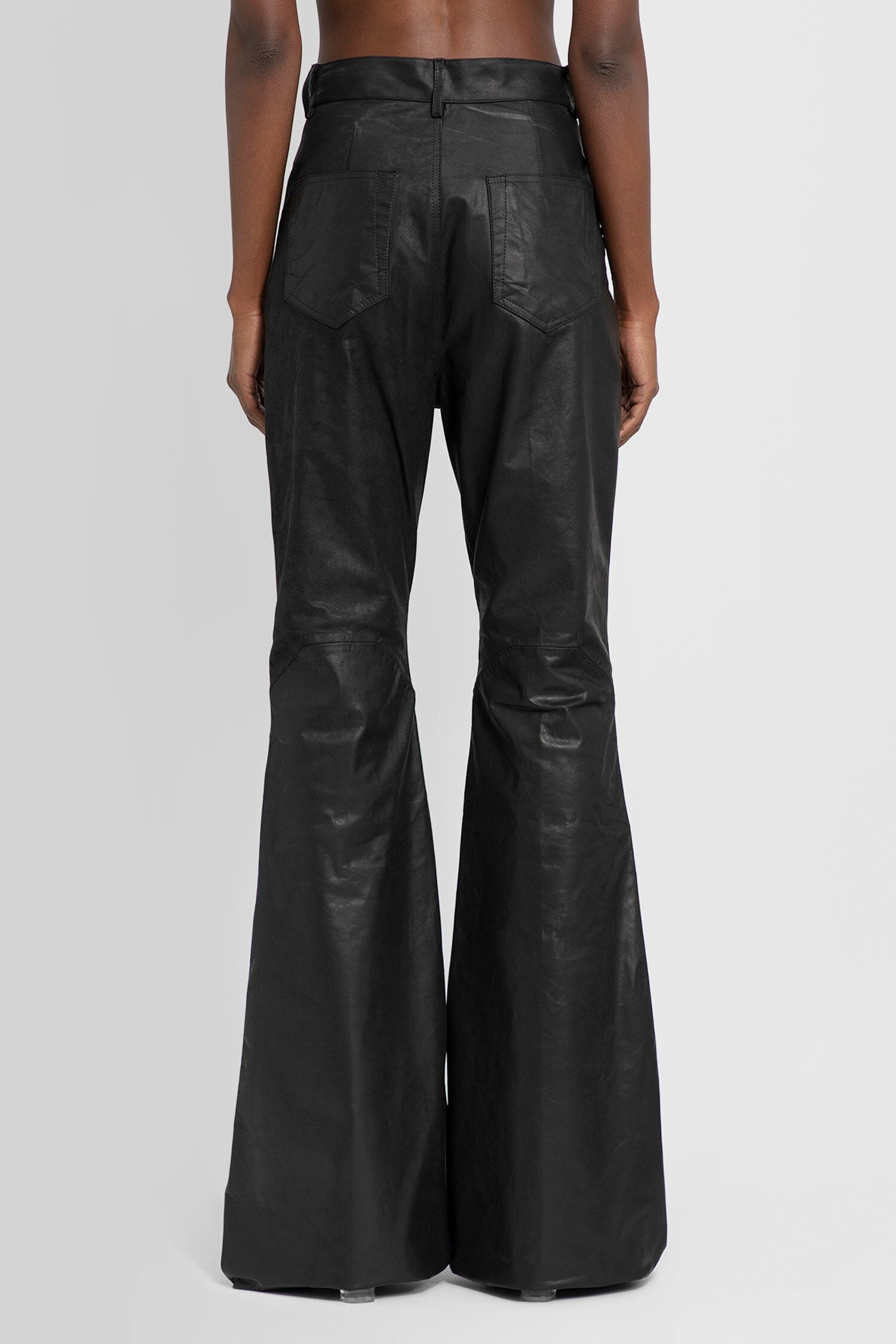 Rick Owens RICK OWENS WOMAN BLACK TROUSERS | REVERSIBLE