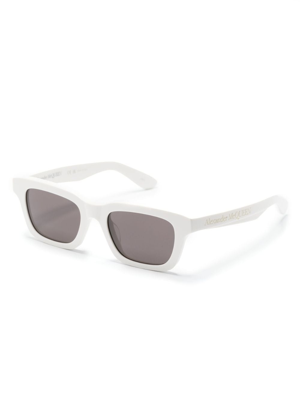 Alexander McQueen logo-debossed square-frame sunglasses | REVERSIBLE