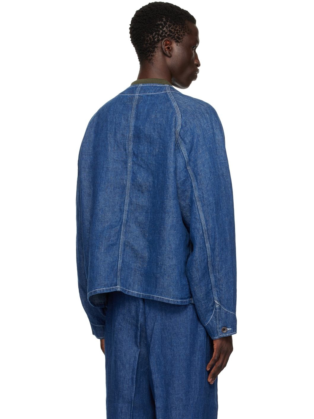 BEAMS PLUS Indigo Engineer Denim Jacket | REVERSIBLE
