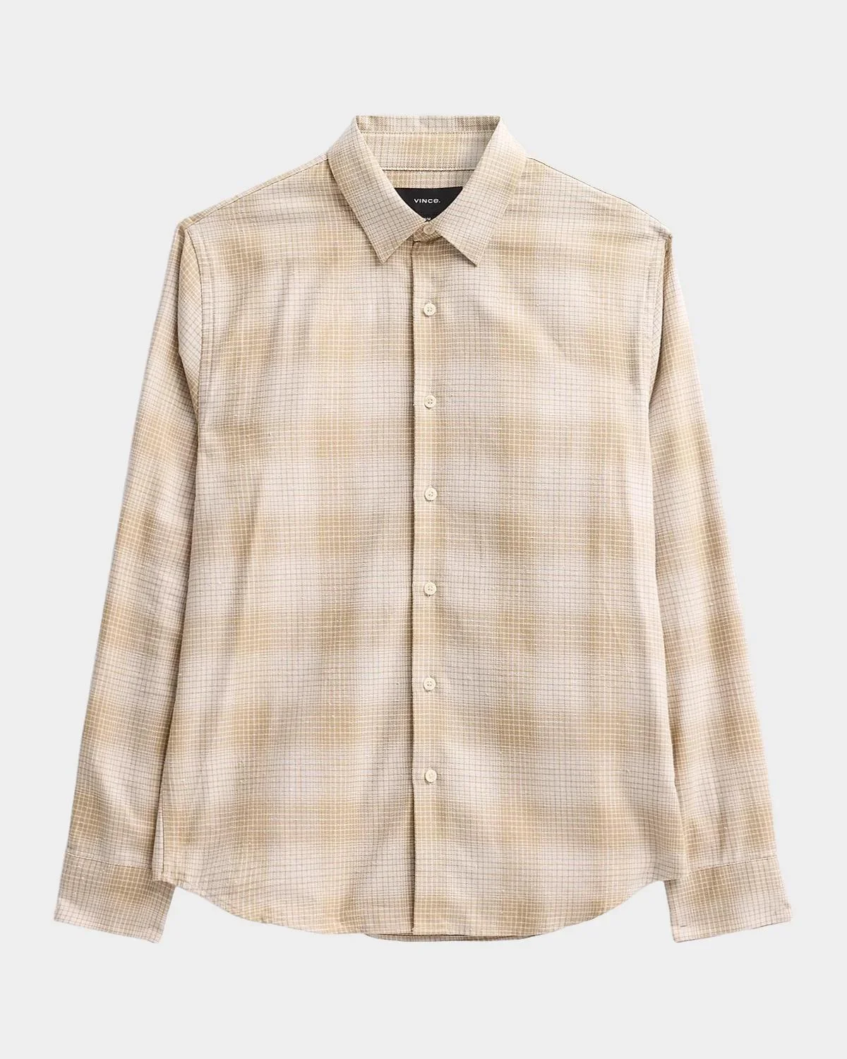 Vince Men's Ballow Cotton Plaid Button-Down Shirt - 5694228 | REVERSIBLE