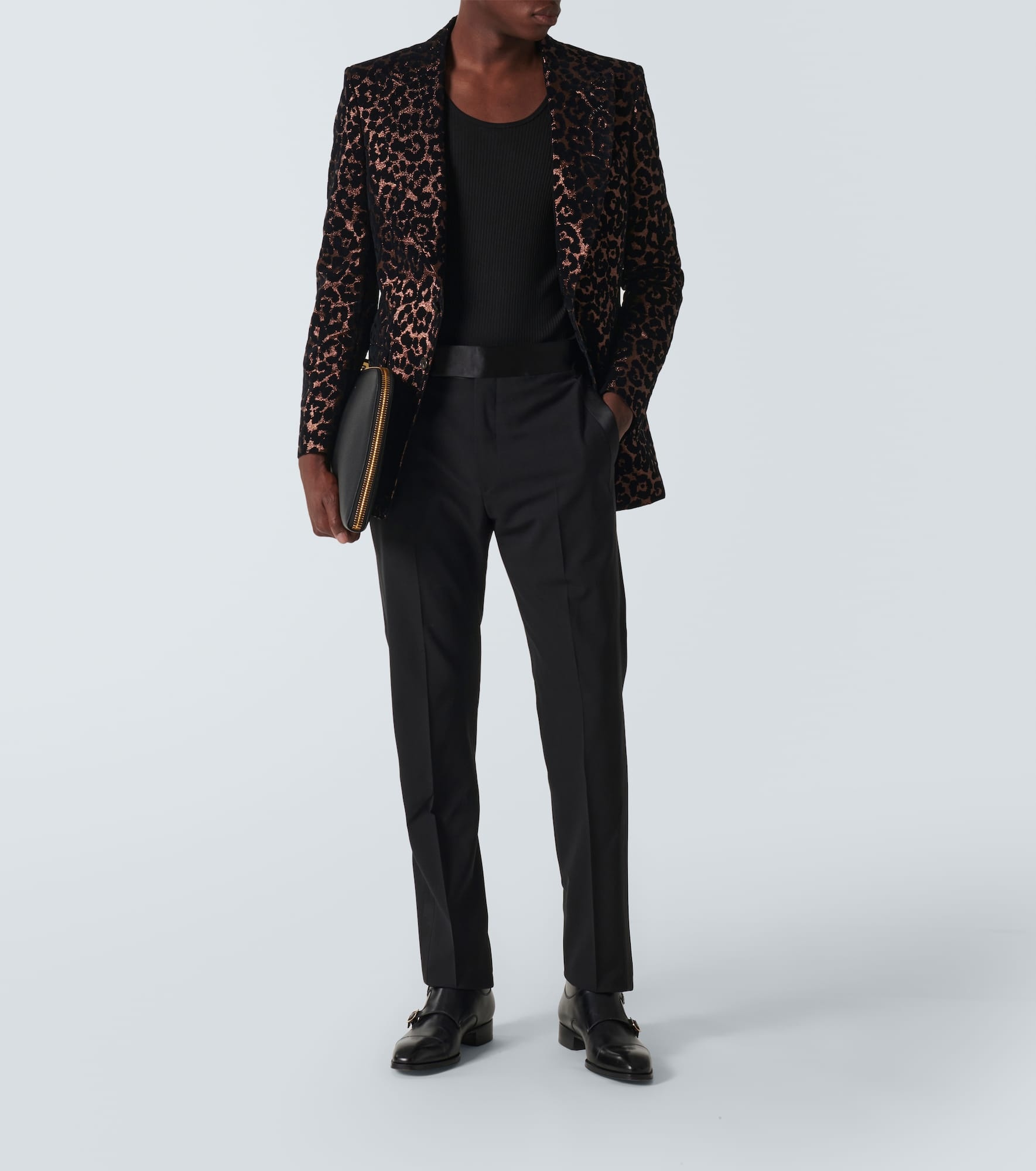TOM FORD Atticus leopard-print tuxedo jacket | REVERSIBLE
