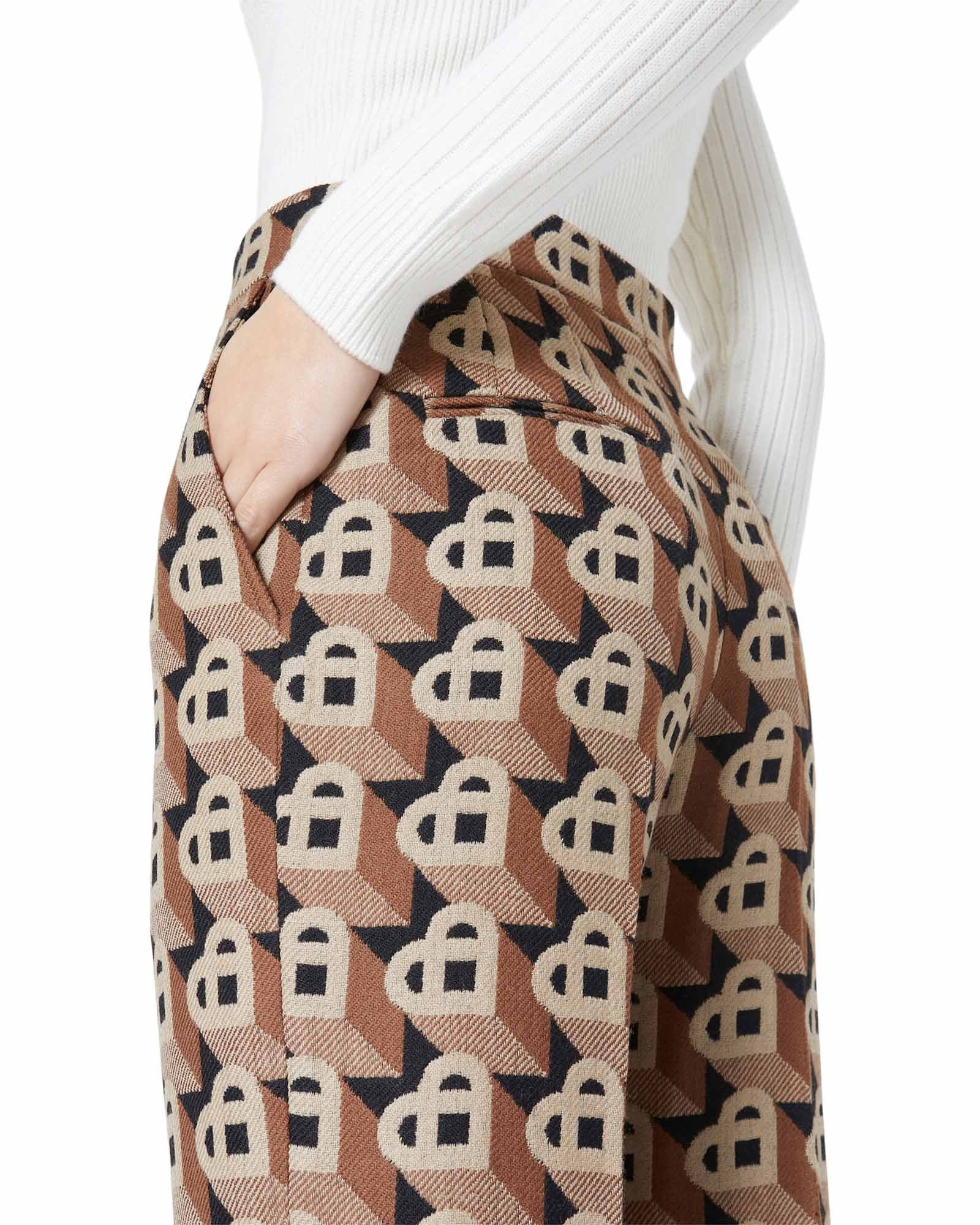 CASABLANCA Heart Jacquard Trousers | REVERSIBLE