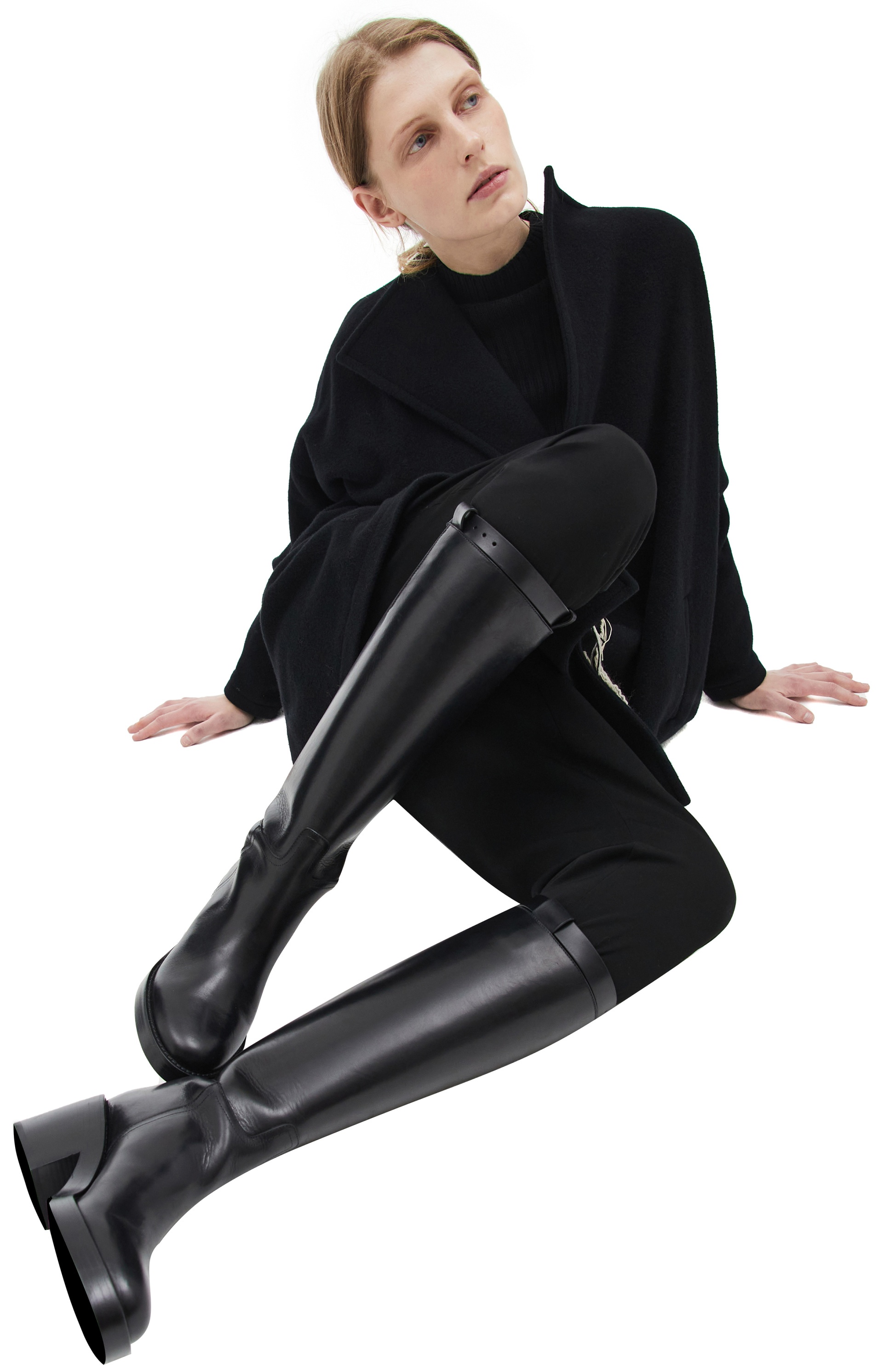 Ann Demeulemeester BLACK STAN HEEL BOOTS | SV77 | REVERSIBLE Ann Demeulemeester BLACK STAN HEEL BOOTS | SV77 | REVERSIBLE