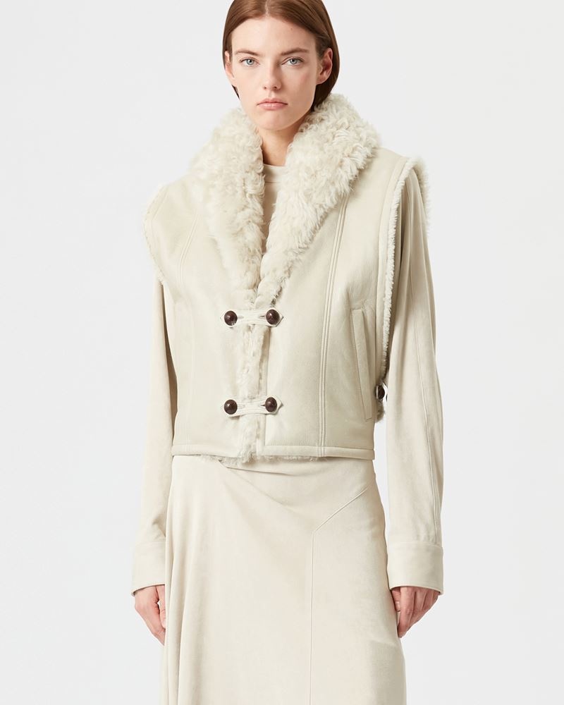 Isabel Marant BRESCIA SHEARLING JACKET | REVERSIBLE