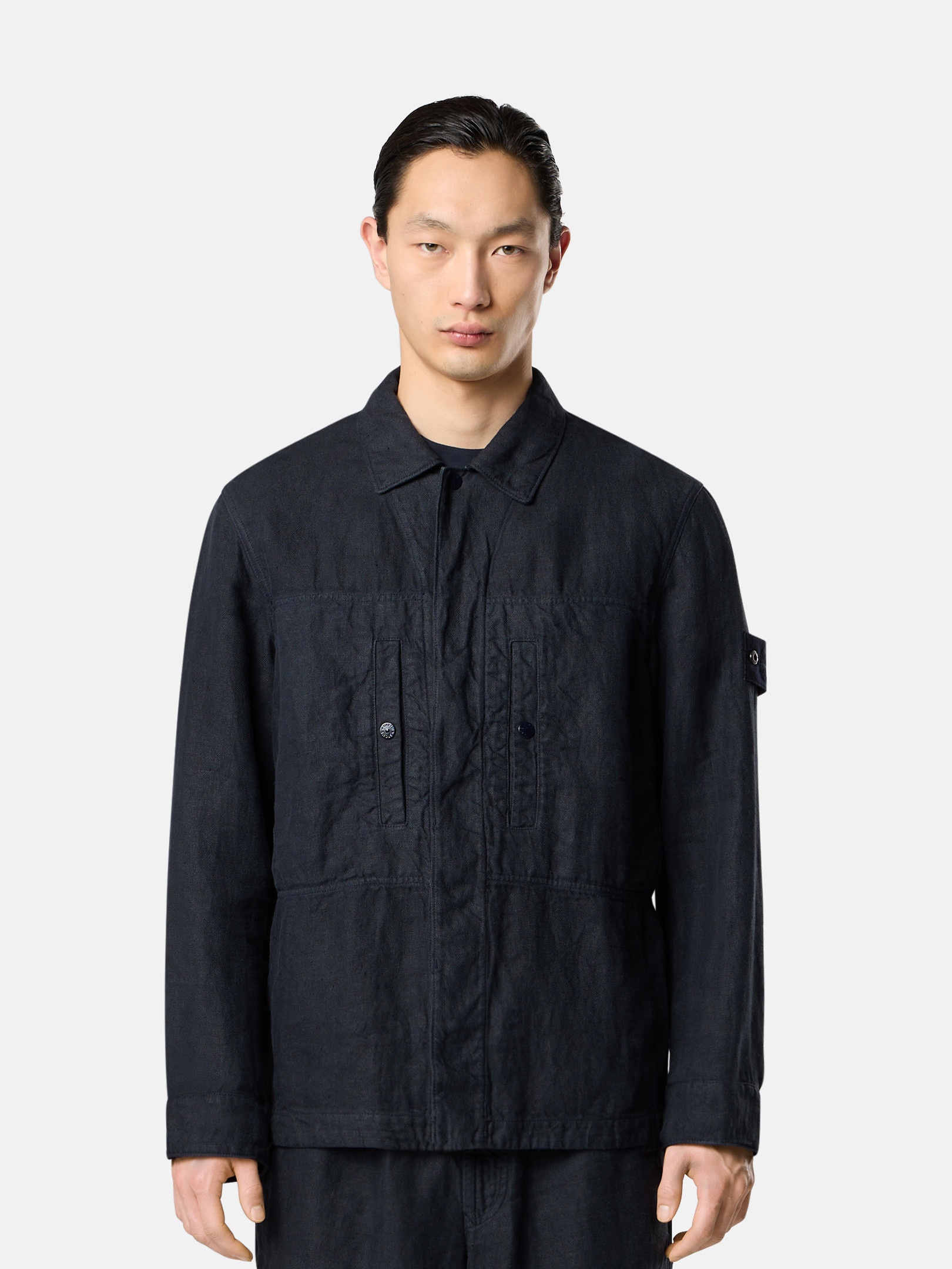 Stone Island 1200010 DIAGONAL LINEN_STONE ISLAND GHOST | REVERSIBLE