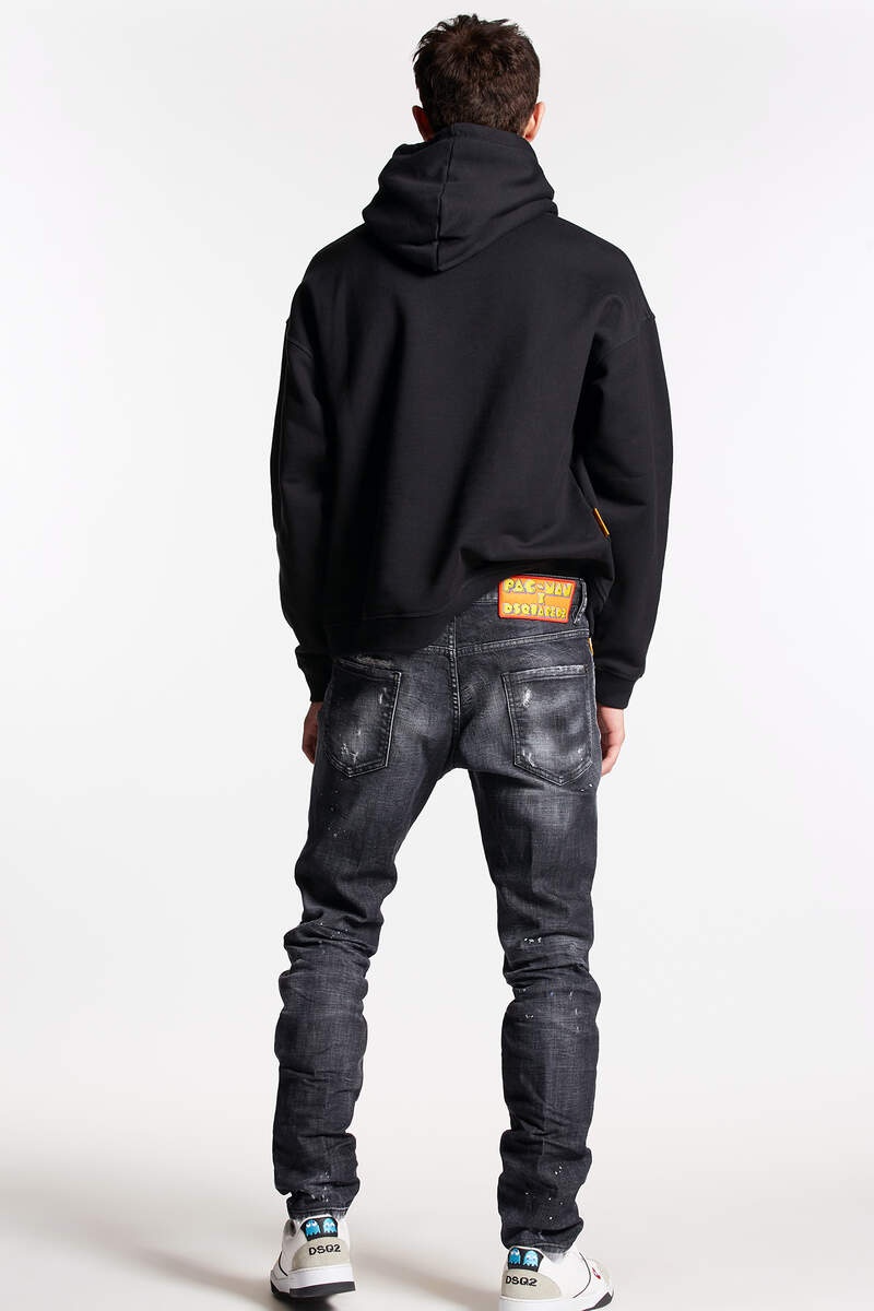 DSQUARED2 PAC-MAN BLACK WASH COOL GUY JEANS | REVERSIBLE