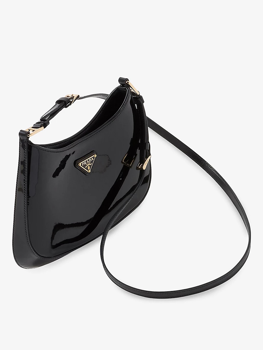 Prada Cleo patent-leather shoulder bag | REVERSIBLE