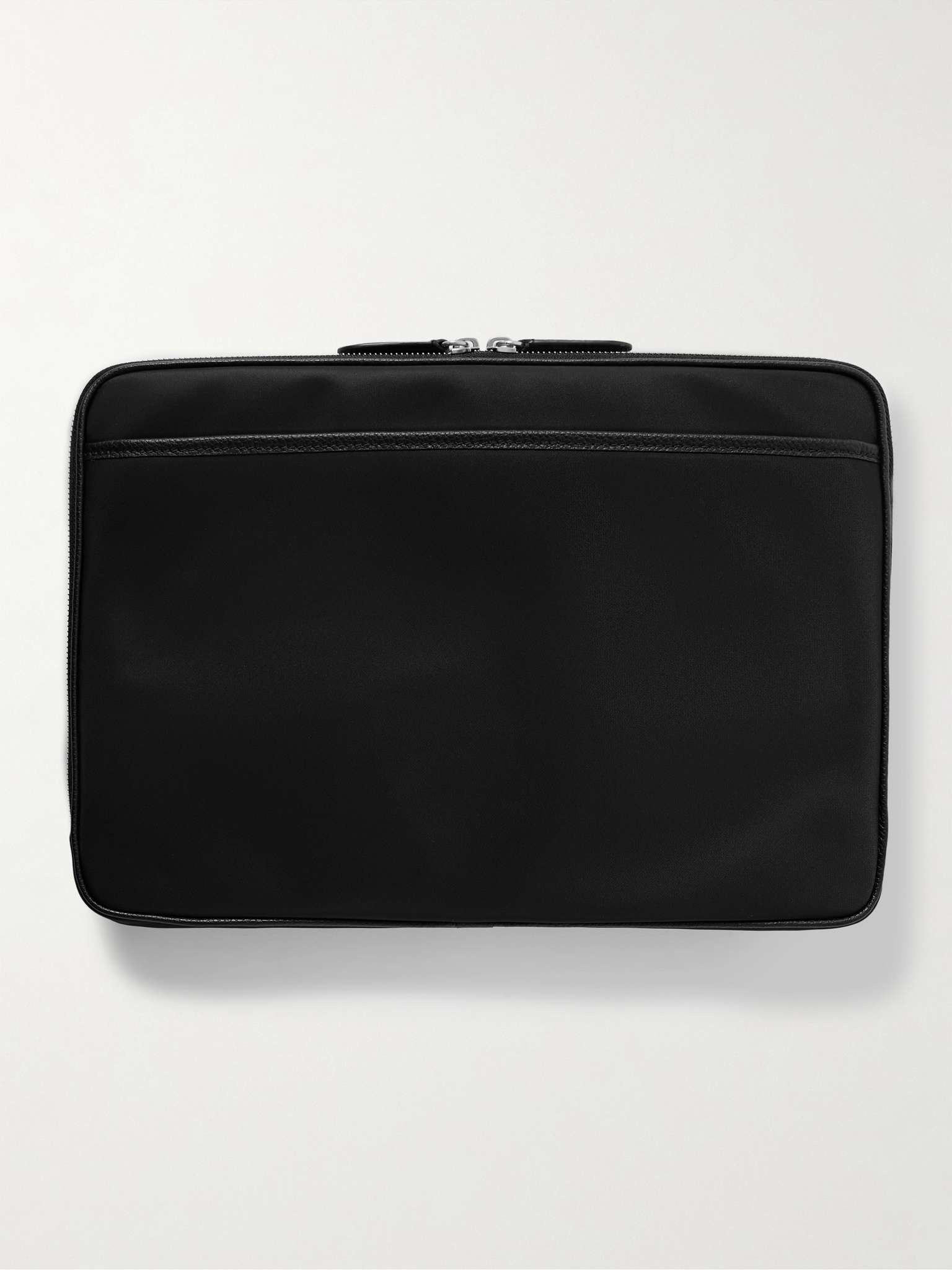 Mulberry Leather-Trimmed Nylon Laptop Case | REVERSIBLE