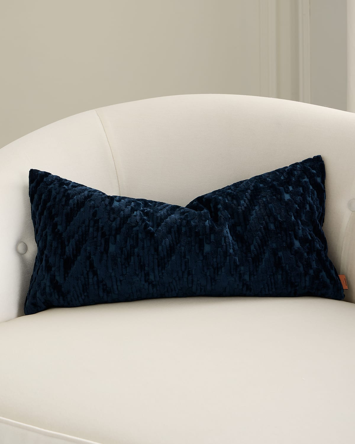 Missoni Fossile Embossed Chevron Cushion, 12" x 24" | REVERSIBLE
