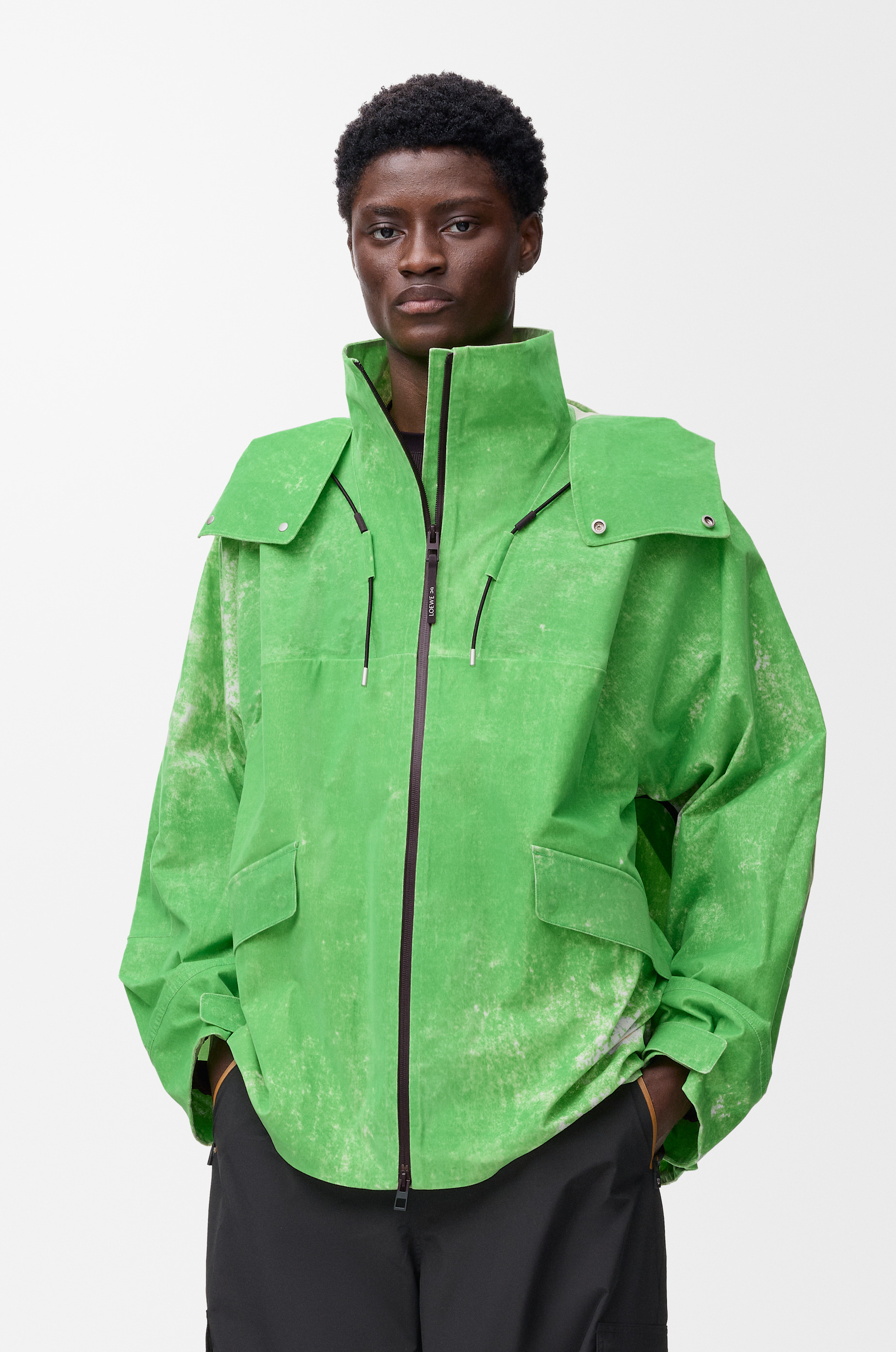 Loewe Jacket in flocked technical shell | REVERSIBLE