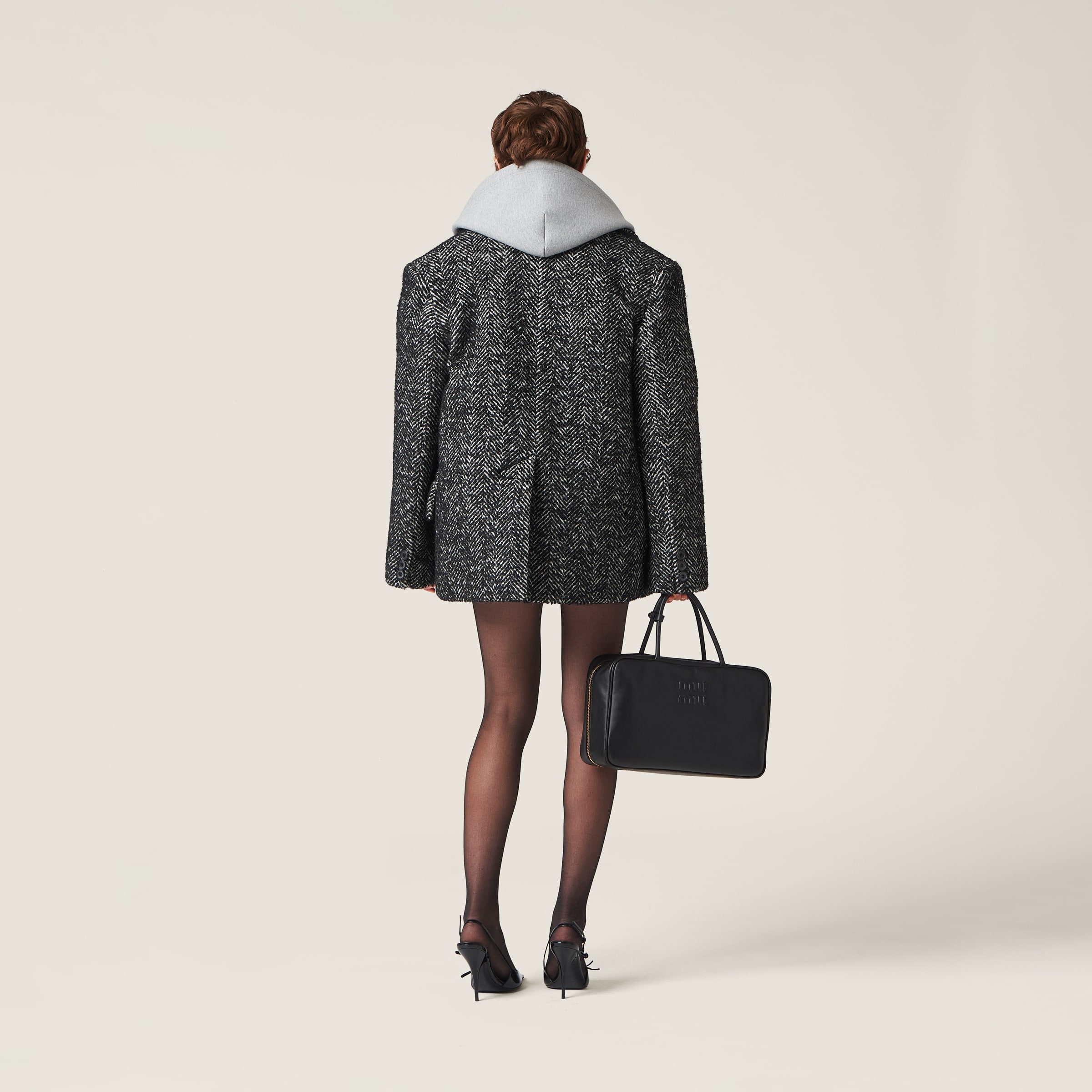 Miu Miu Double-breasted chevron jacket | REVERSIBLE