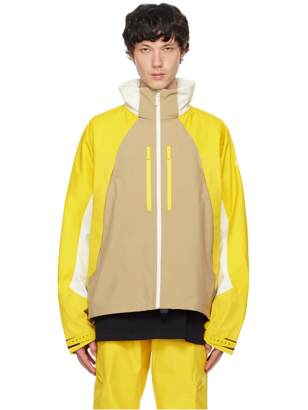 Nike Yellow NOCTA & L'ART Edition Balaclava Tech Jacket | REVERSIBLE