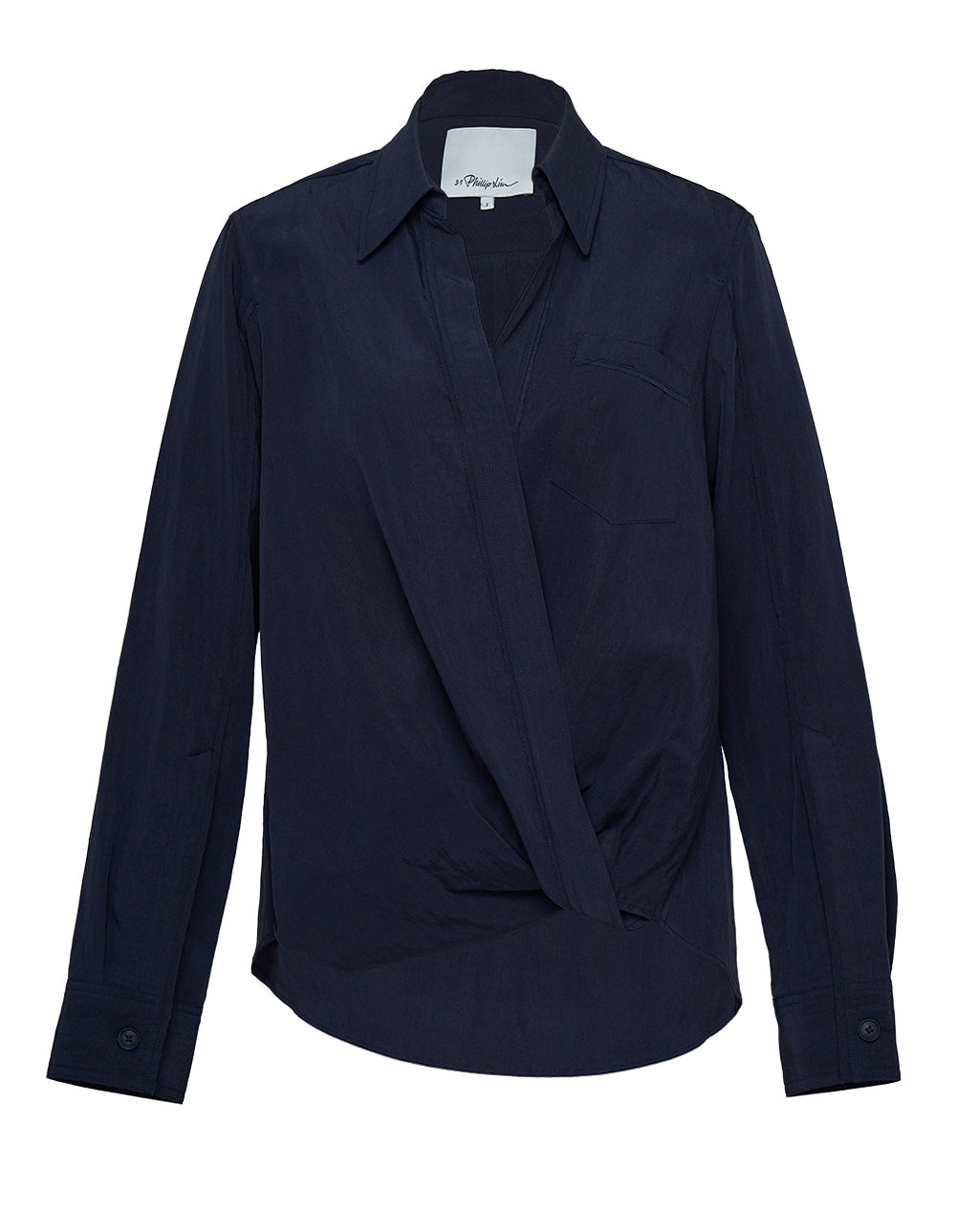 3.1 Phillip Lim Crossover Draped Shirt | REVERSIBLE