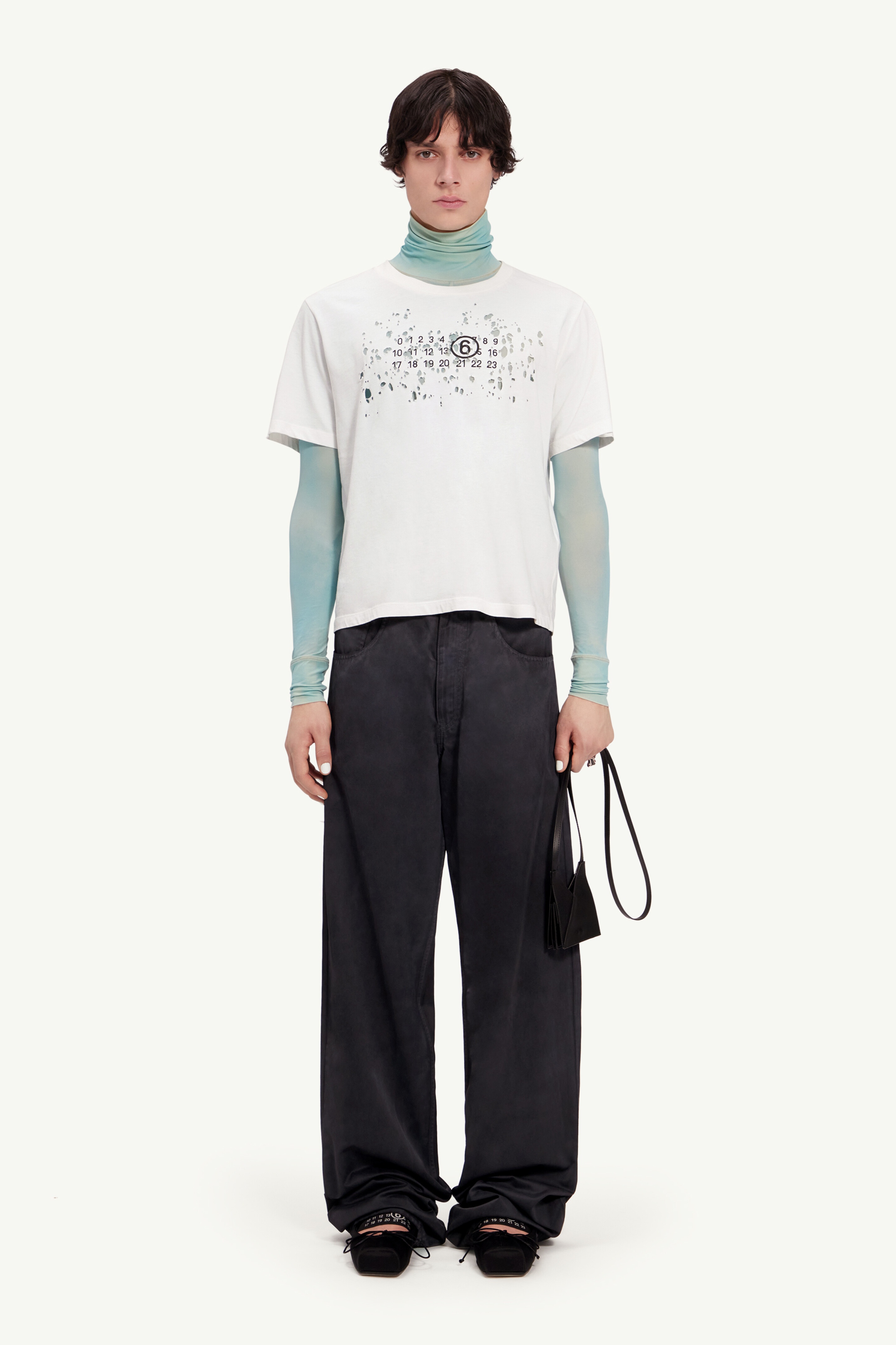 MM6 Maison Margiela Worn numbers T-shirt | REVERSIBLE