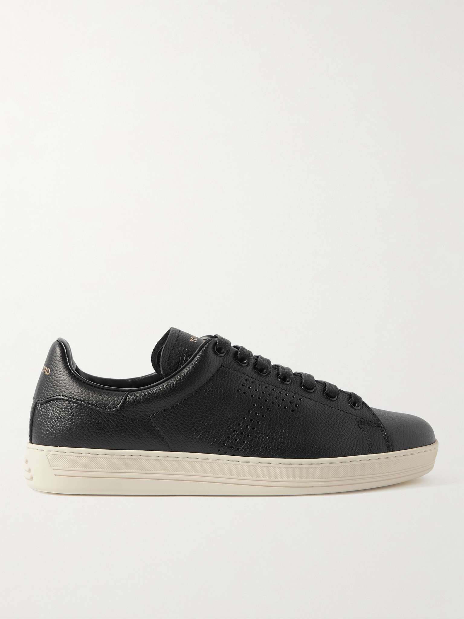 TOM FORD Warwick Perforated Full-Grain Leather Sneakers | REVERSIBLE