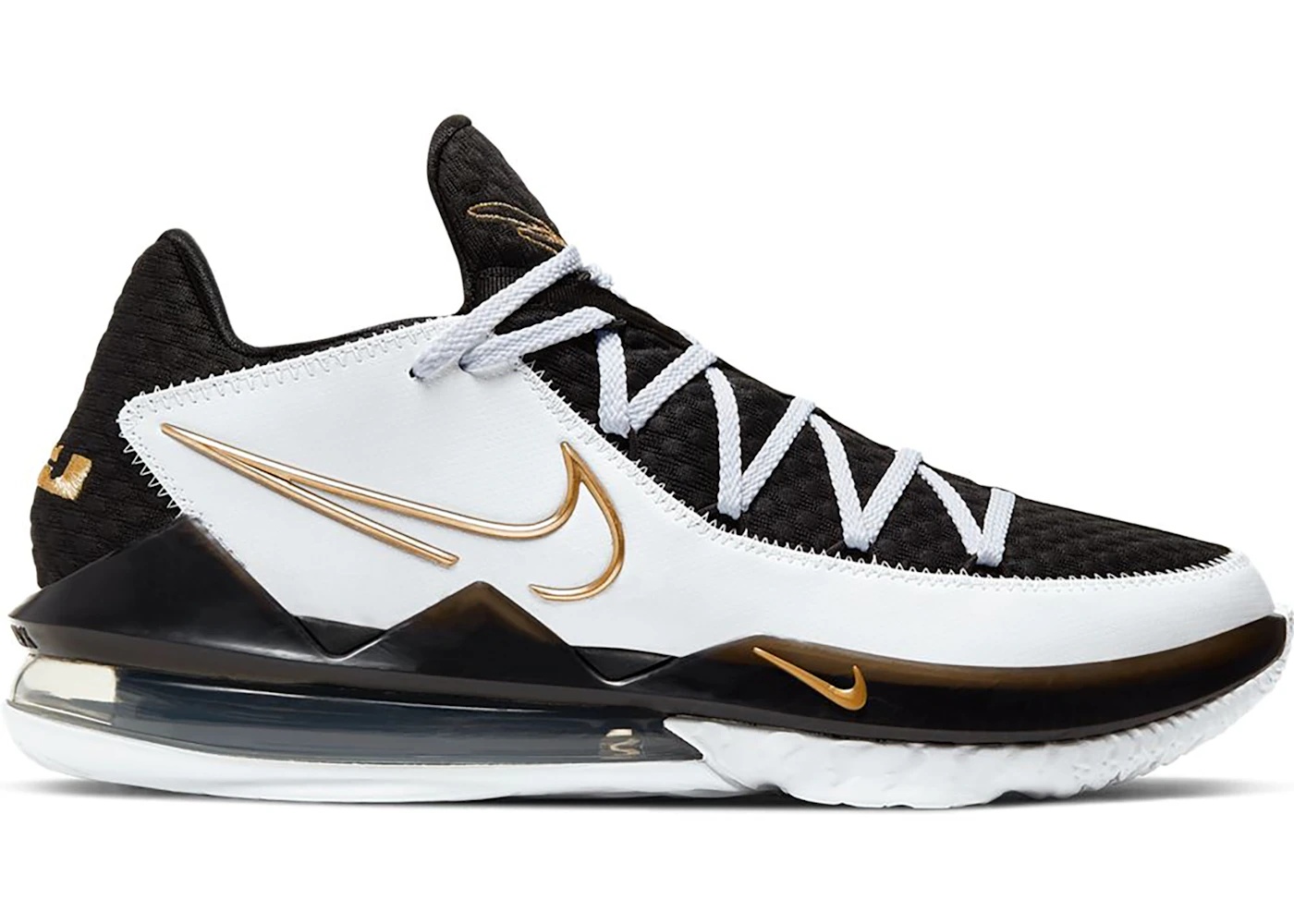 Nike Nike LeBron 17 Low White Metallic Gold | REVERSIBLE