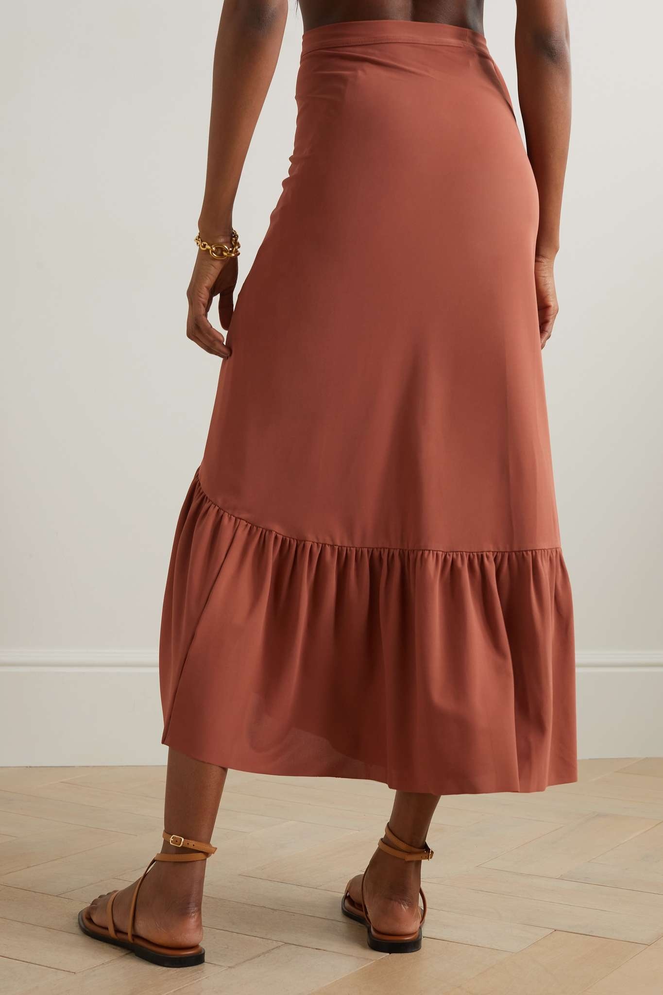 ERES Julia ruffled stretch-twill pareo | REVERSIBLE