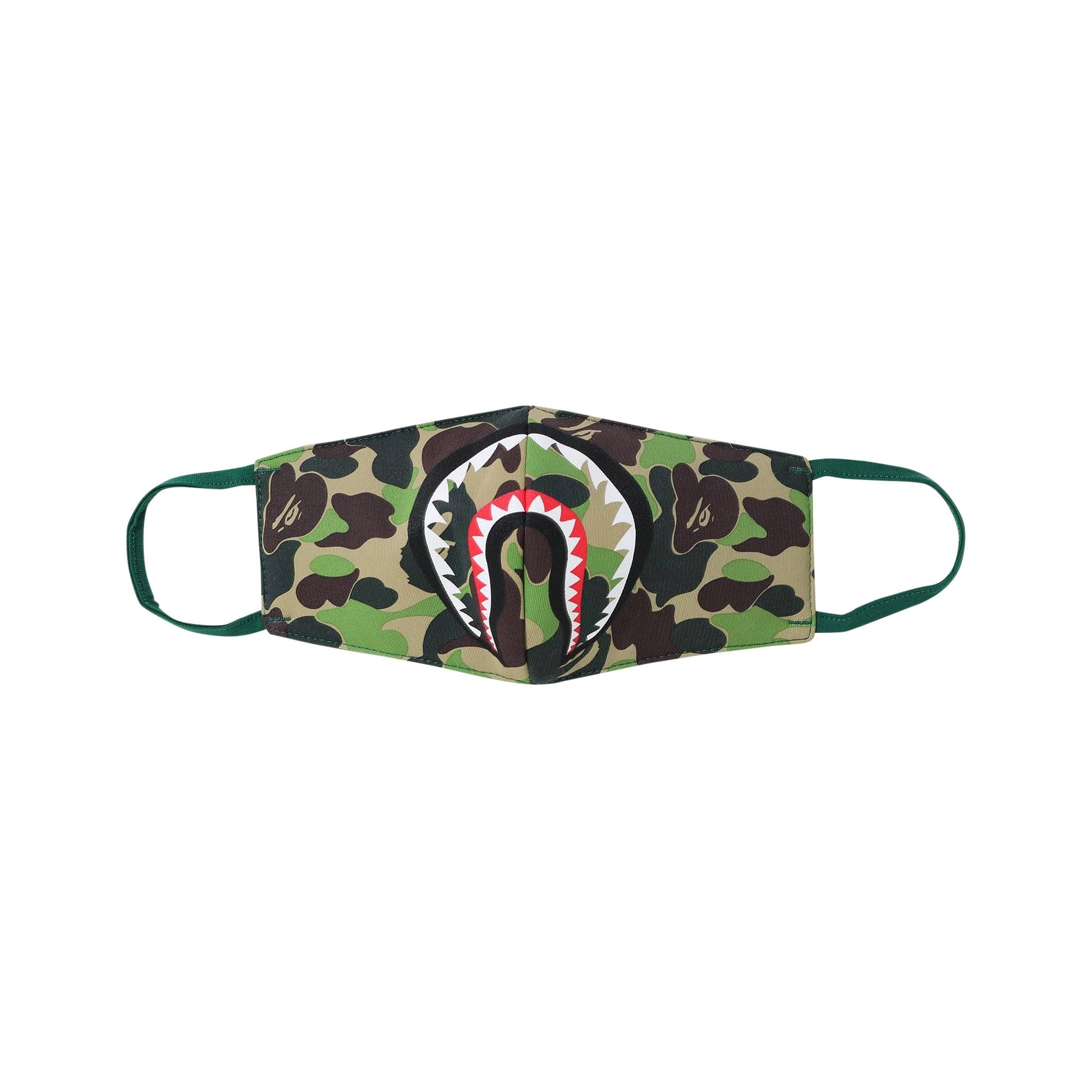 A BATHING APE® BAPE ABC Camo Shark Mask 'Green' | REVERSIBLE