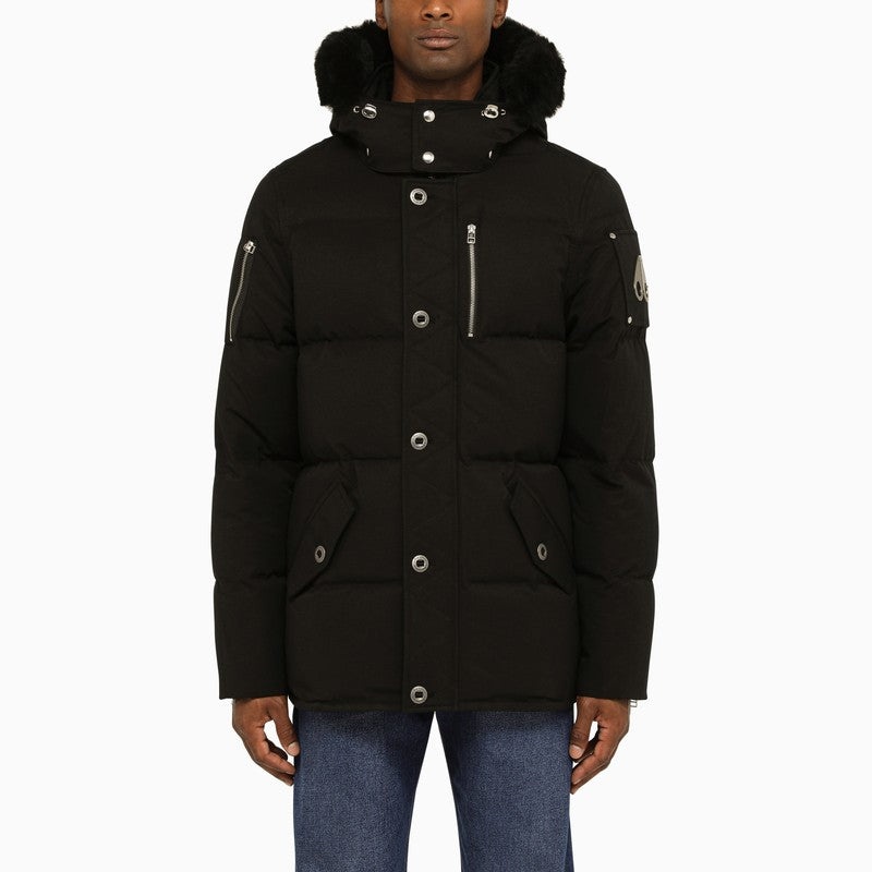 Other Designers Moose Knuckles - Moose Knuckles Black Down Jacket With ...