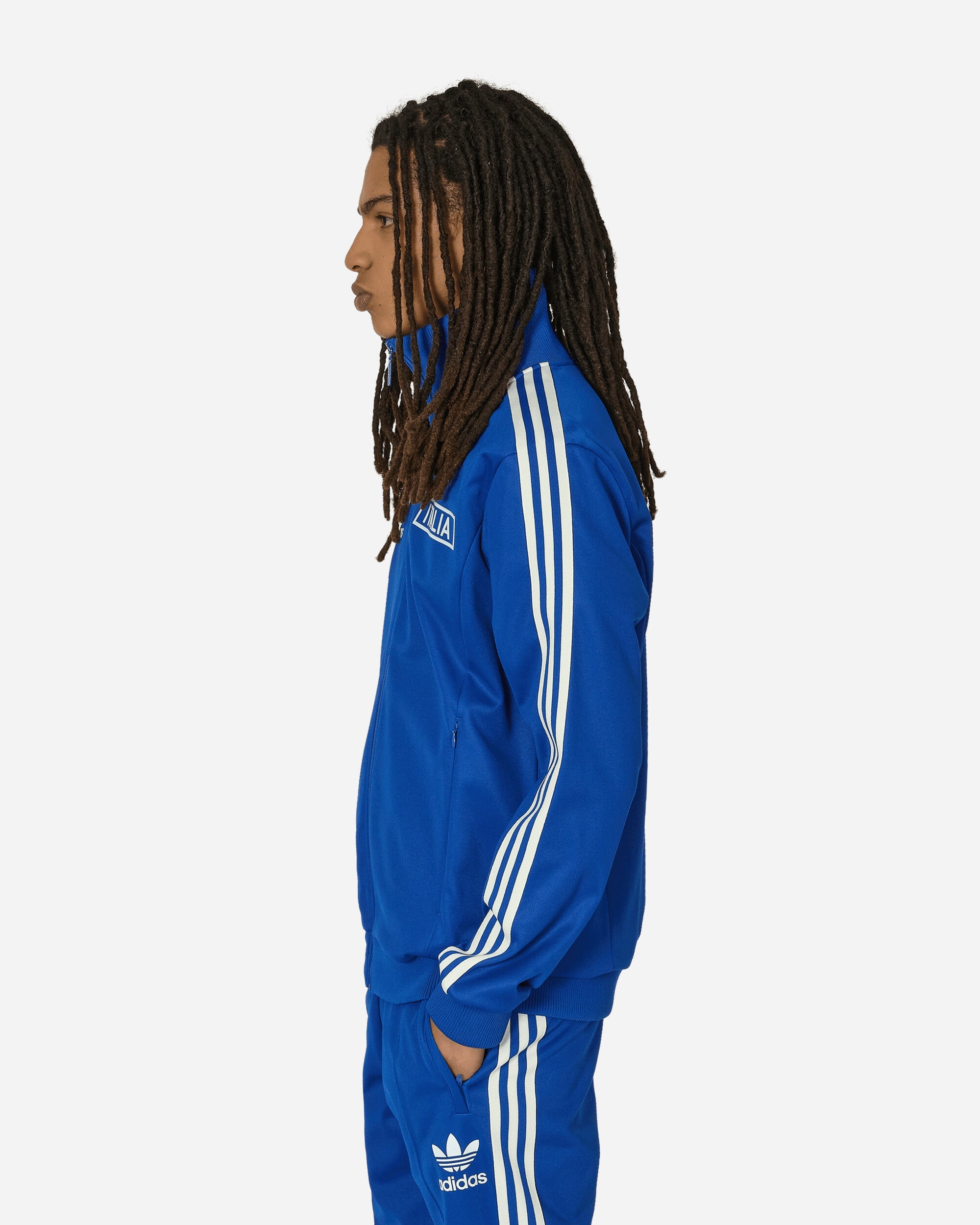 adidas Italy Beckenbauer Track Top Royal Blue | REVERSIBLE
