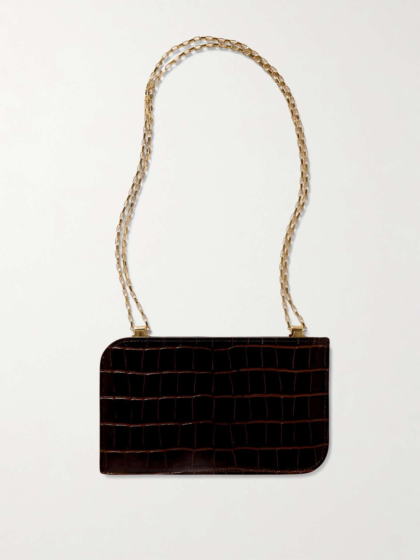 Totême Croc-effect leather pouch | REVERSIBLE