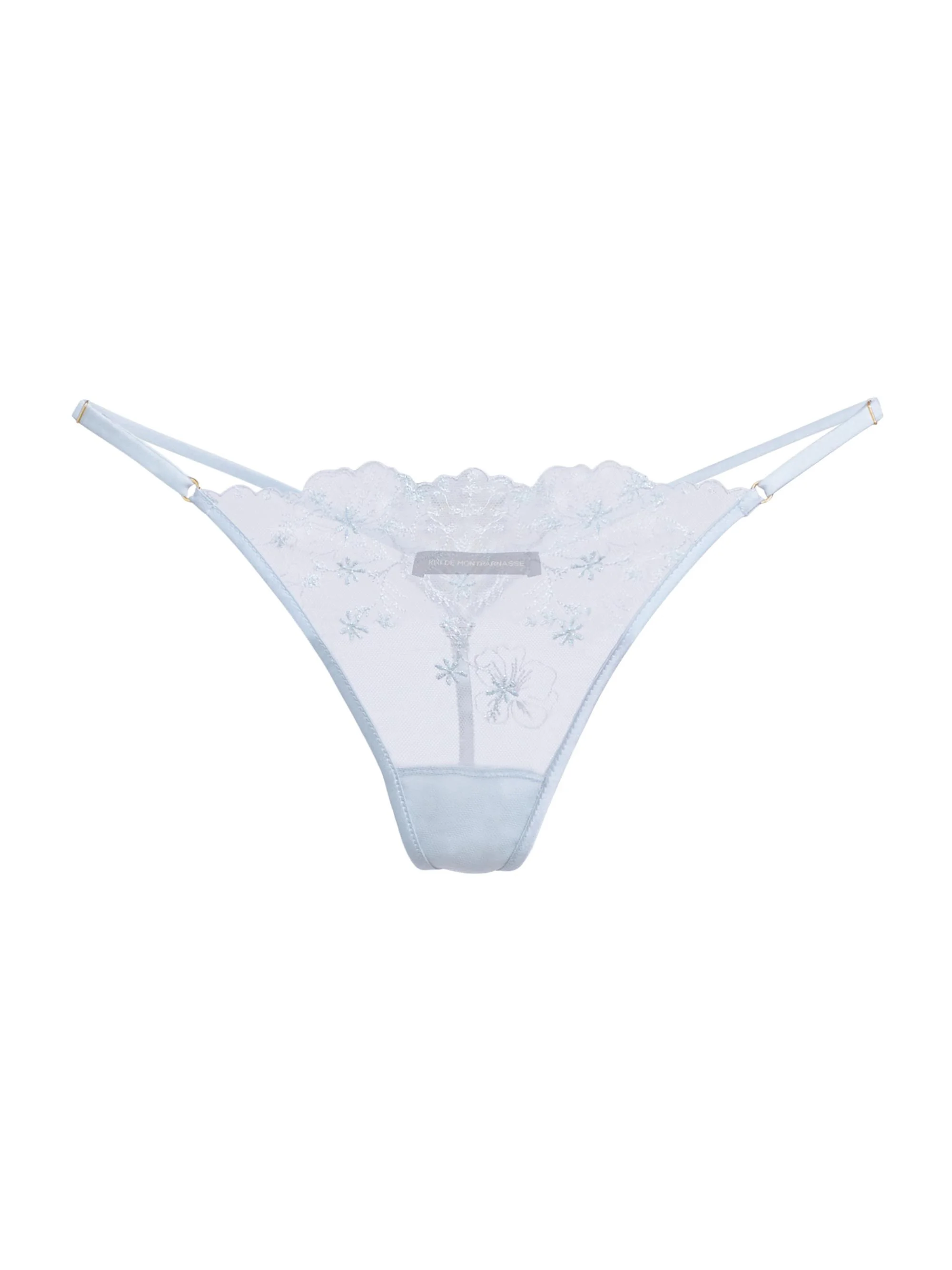 KIKI DE MONTPARNASSE Women's Mathilde Embroidered Lace G-String ...