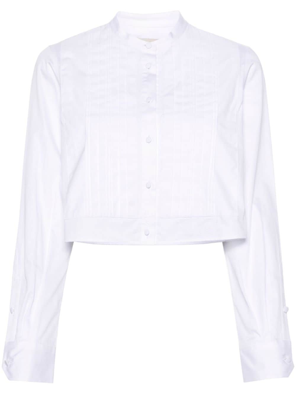 Zadig & Voltaire Theby pleated cotton shirt | REVERSIBLE