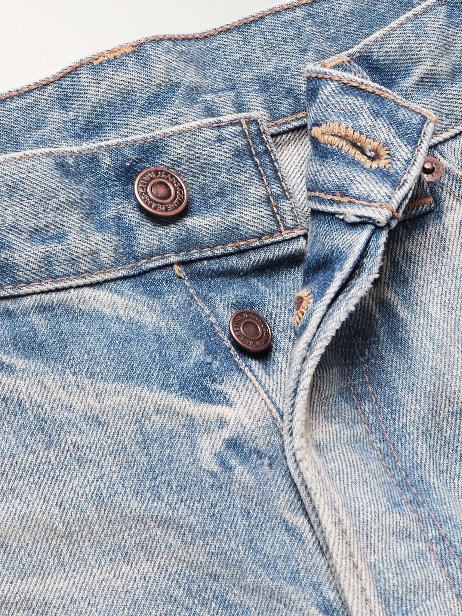 CELINE Wesley Straight-Leg Distressed Jeans | REVERSIBLE CELINE Wesley Straight-Leg Distressed Jeans | REVERSIBLE